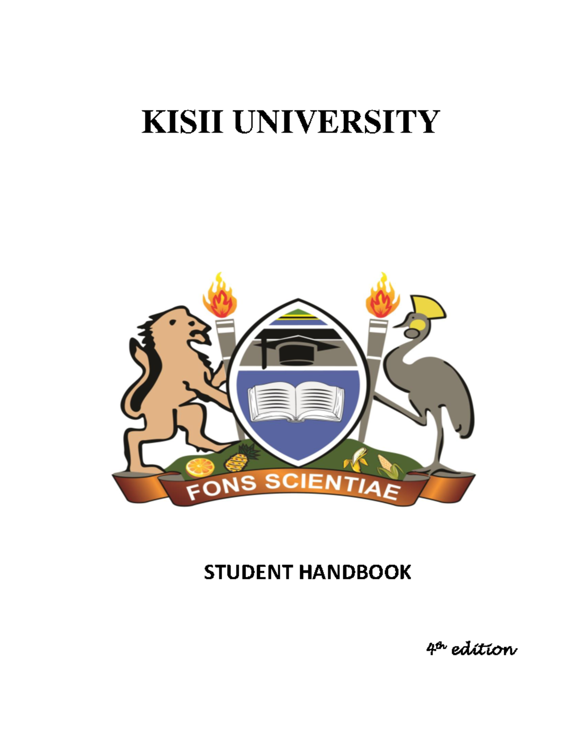 Kisii University Student Handbook 2019: Essential Guide for Students ...