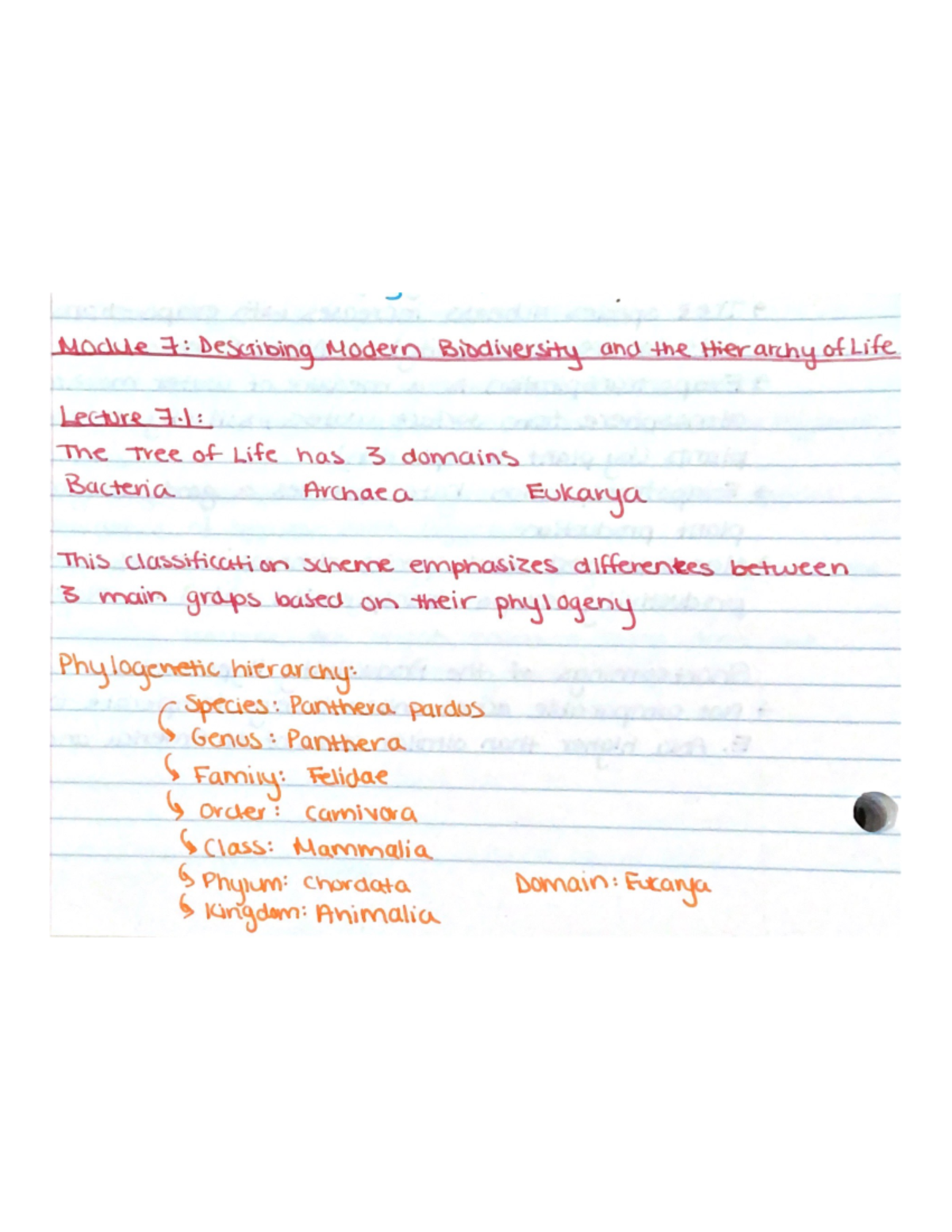 Module 7 - notes - Biol 121 - Studocu
