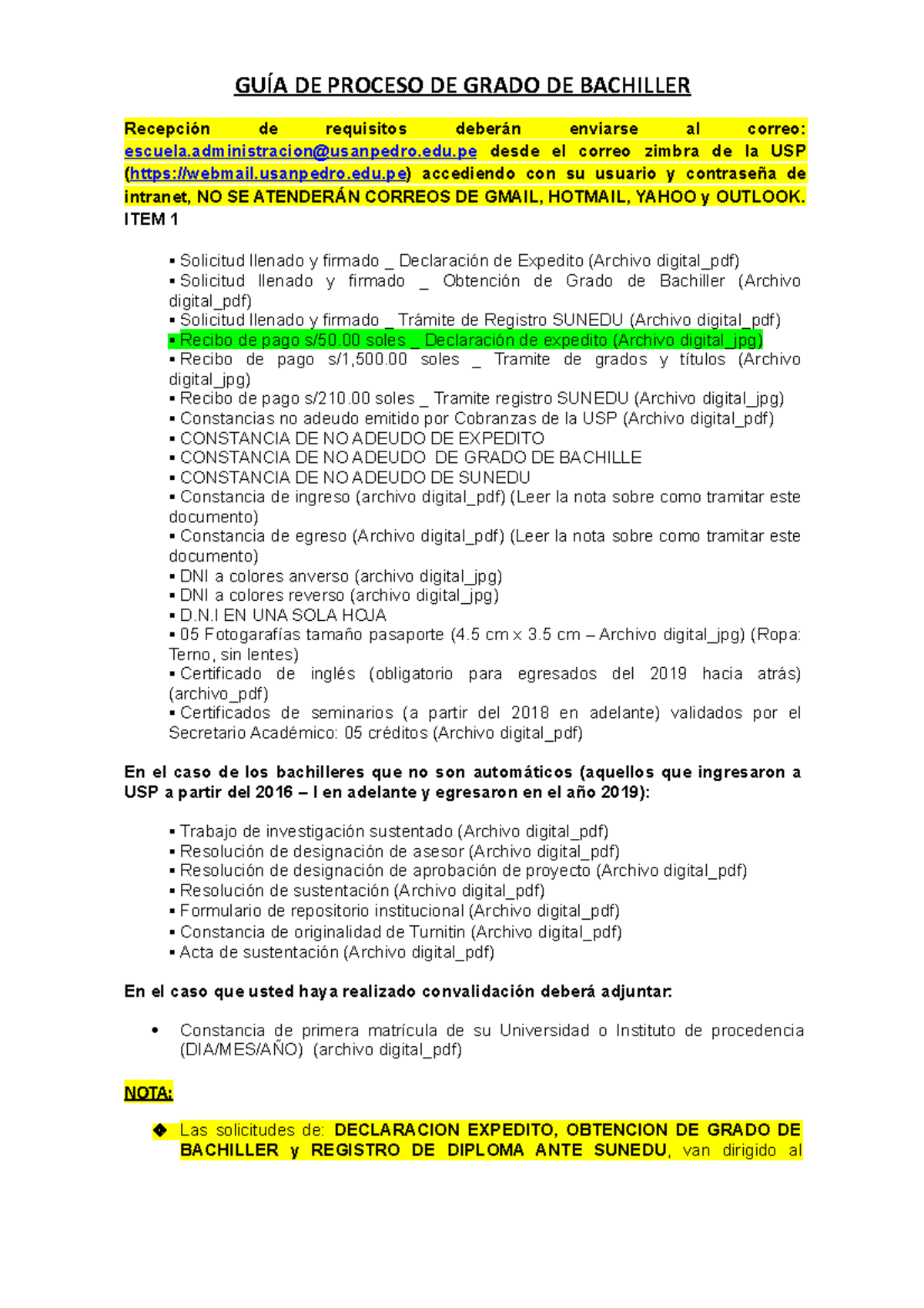 GUÍA DE Procesos DE Grado DE Bachiller Administracion - GUÍA DE PROCESO DE GRADO DE BACHILLER ...