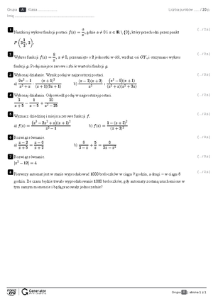 Spr ułamki - klasa 4 podstawówki- ćwiczenia - Zad 2 Odczytaj jakie liczby zaznaczono na osi ...