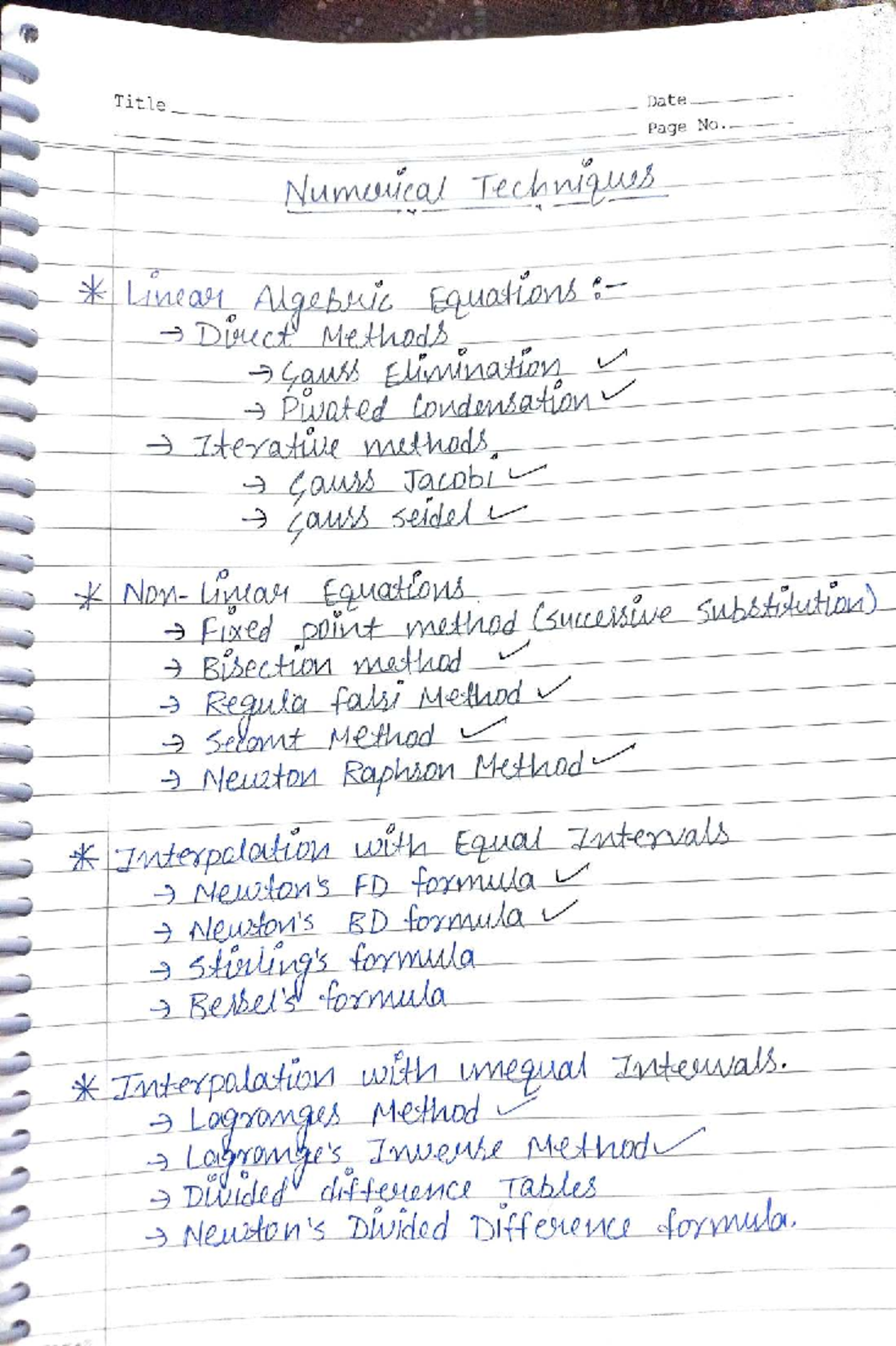 Numerical Techniques (NT) Important Questions and Answers for BCA Sem 5 ...