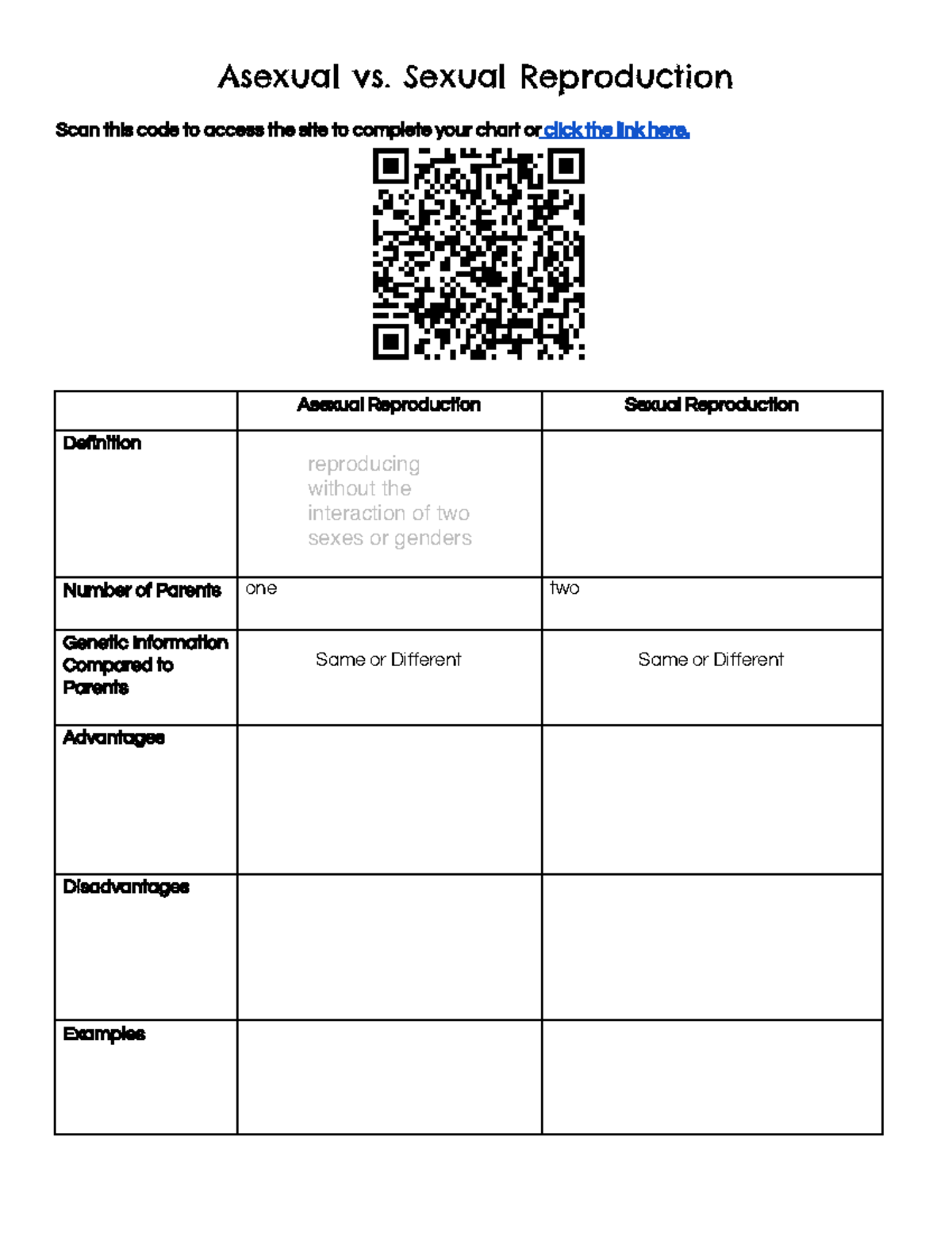 Edited - Josselyn Almanza - Asexual vs Sexual Reproduction QR Code ...