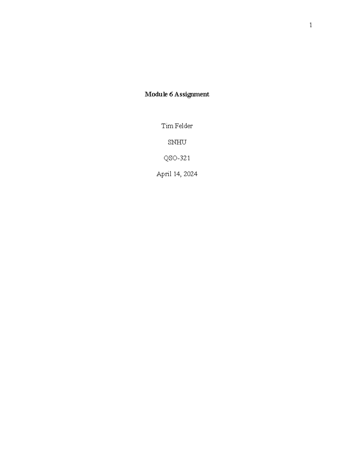 QSO Module 6 Assignment: Enhancing Customer Value Strategies - Studocu