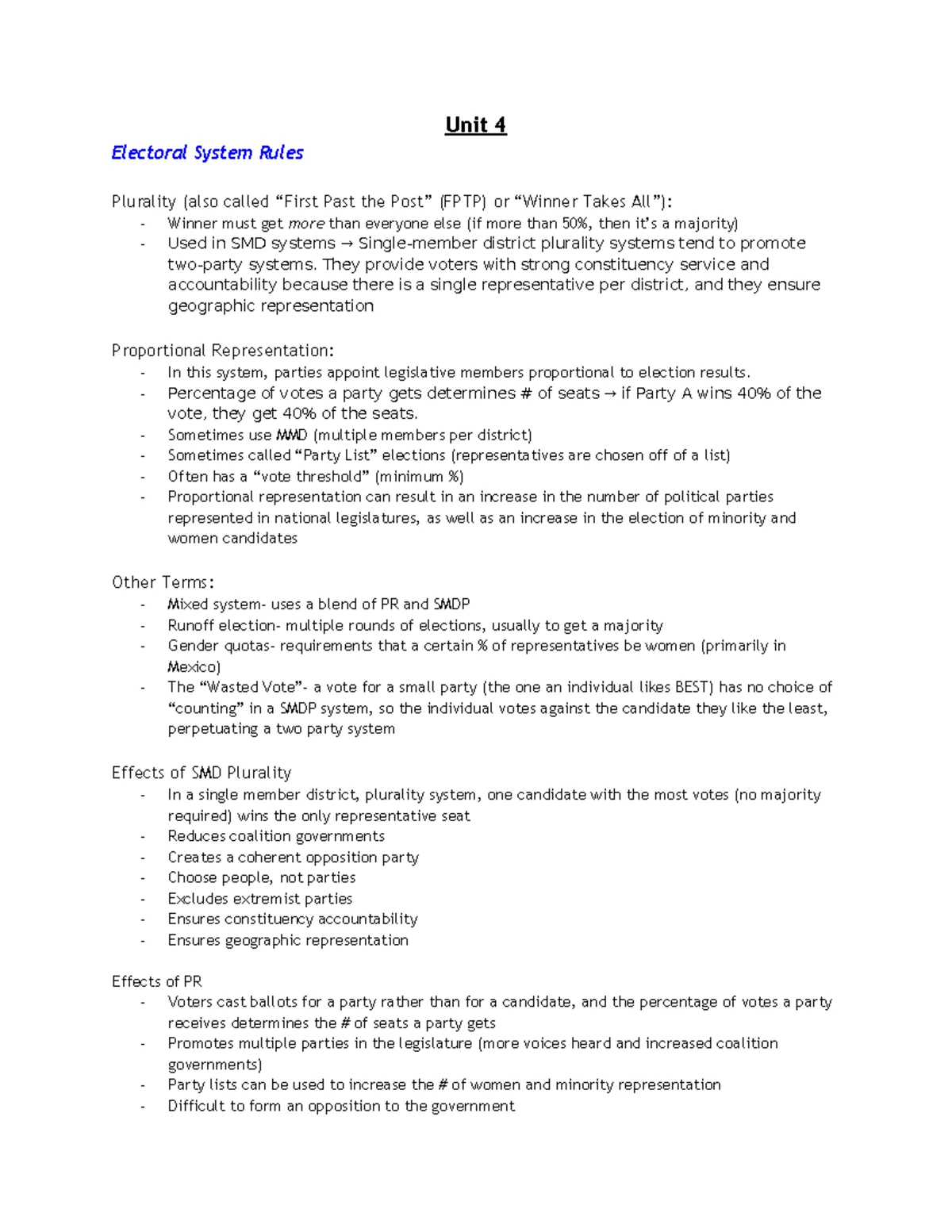 AP Gov Unit 3 Test Review: Civil Rights & Liberties Issues - Studocu