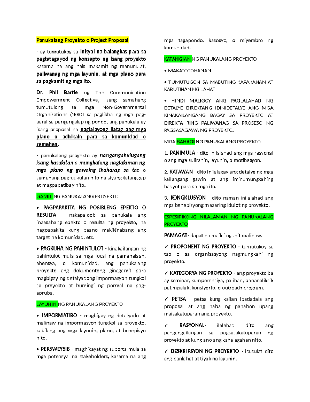 Larang-SA: Filipino Project Proposal Reviewer and Guide - Studocu