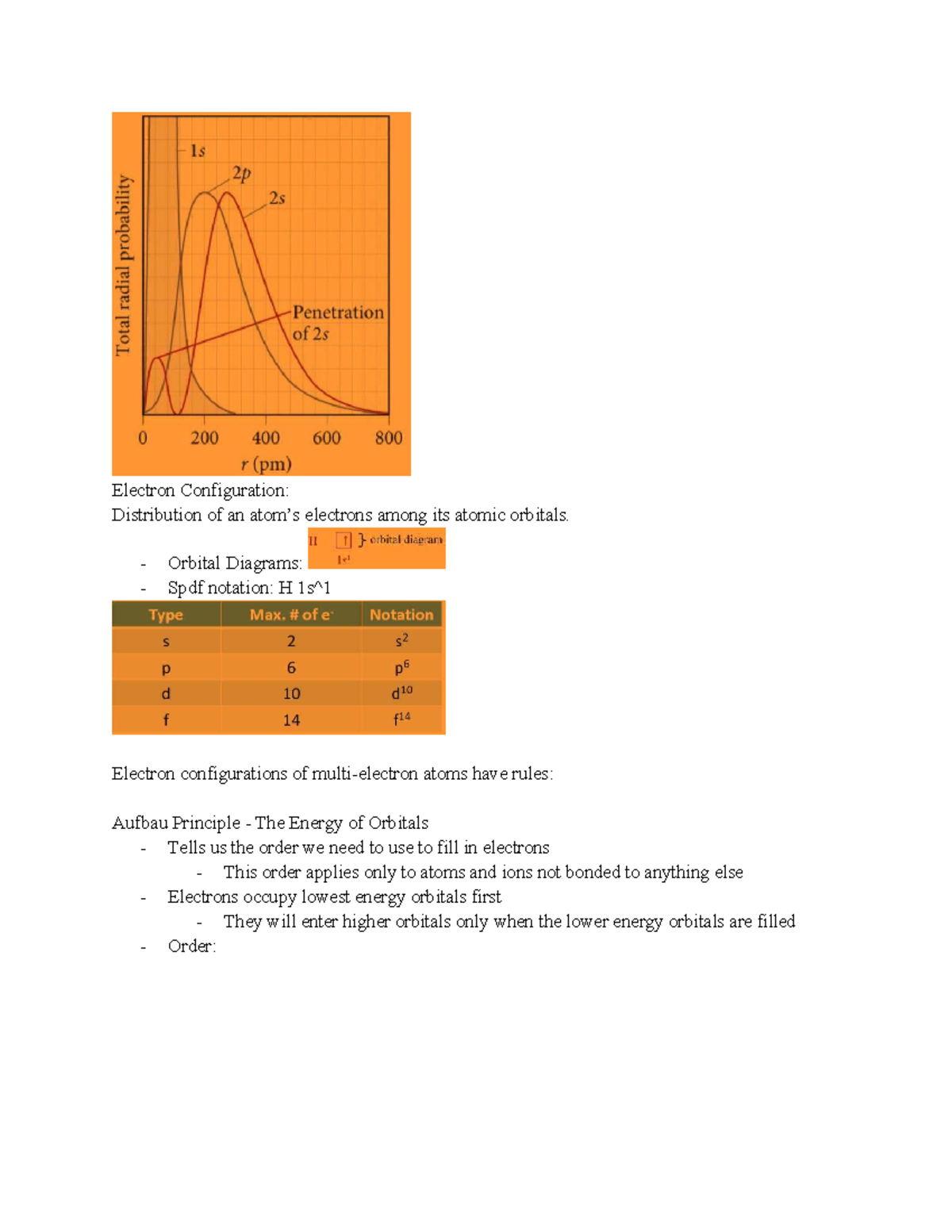 Electron Configuration & Orbital Diagrams: Lecture Notes #2 - Studocu