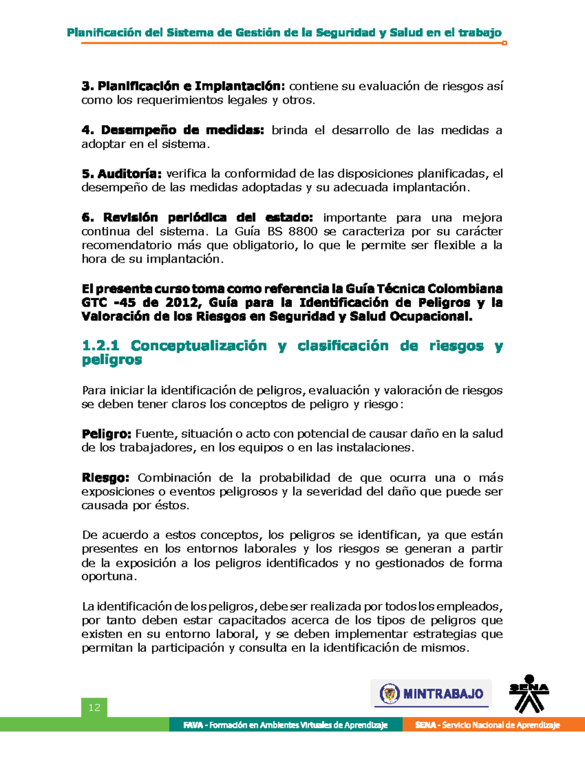 Evaluación de Riesgos y Peligros Laborales - Guía BS 8800 GTC-45 - Studocu