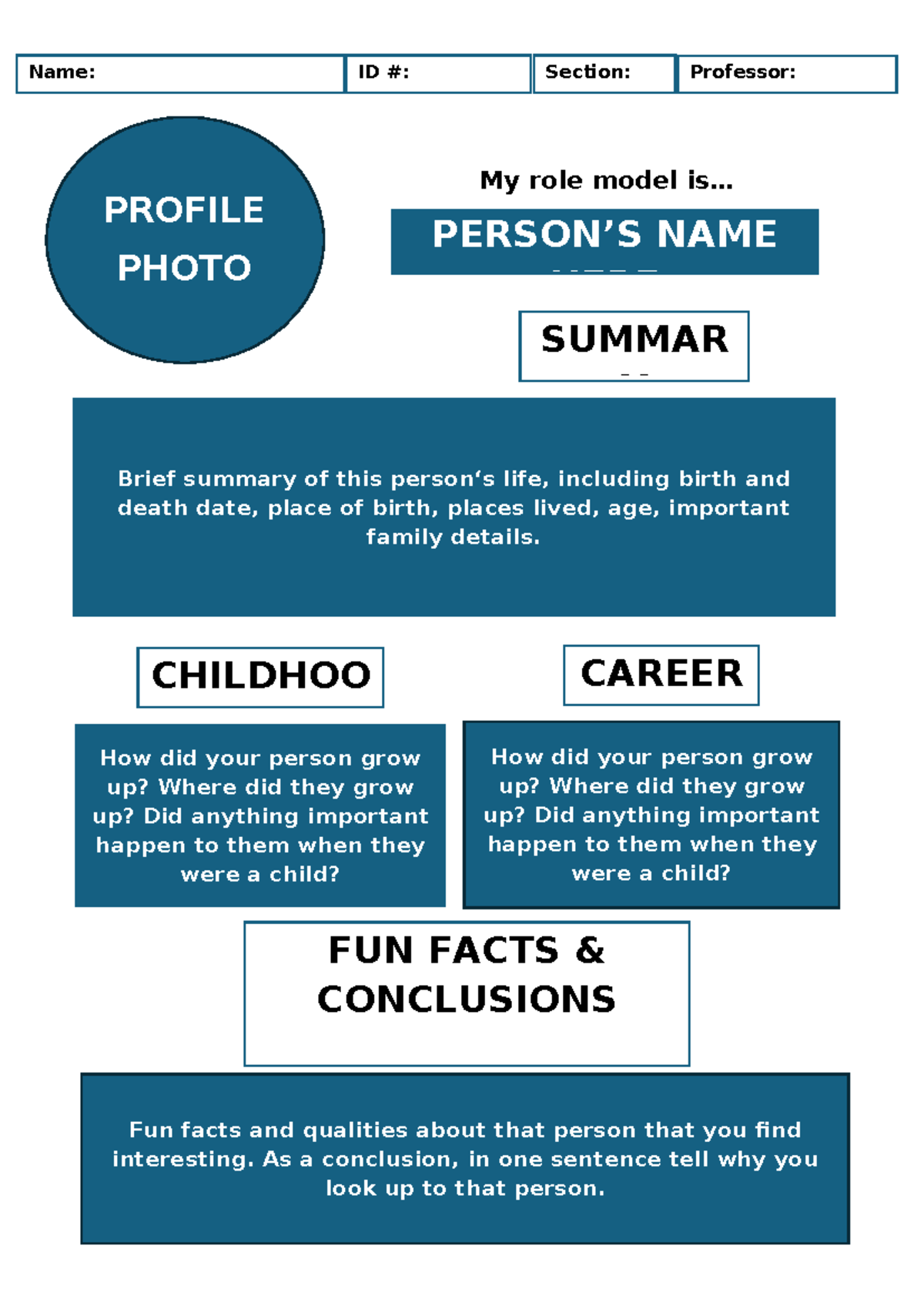 Role Model Profile Template - Unit 1 Lesson 1 IIPAC 2026 - Studocu
