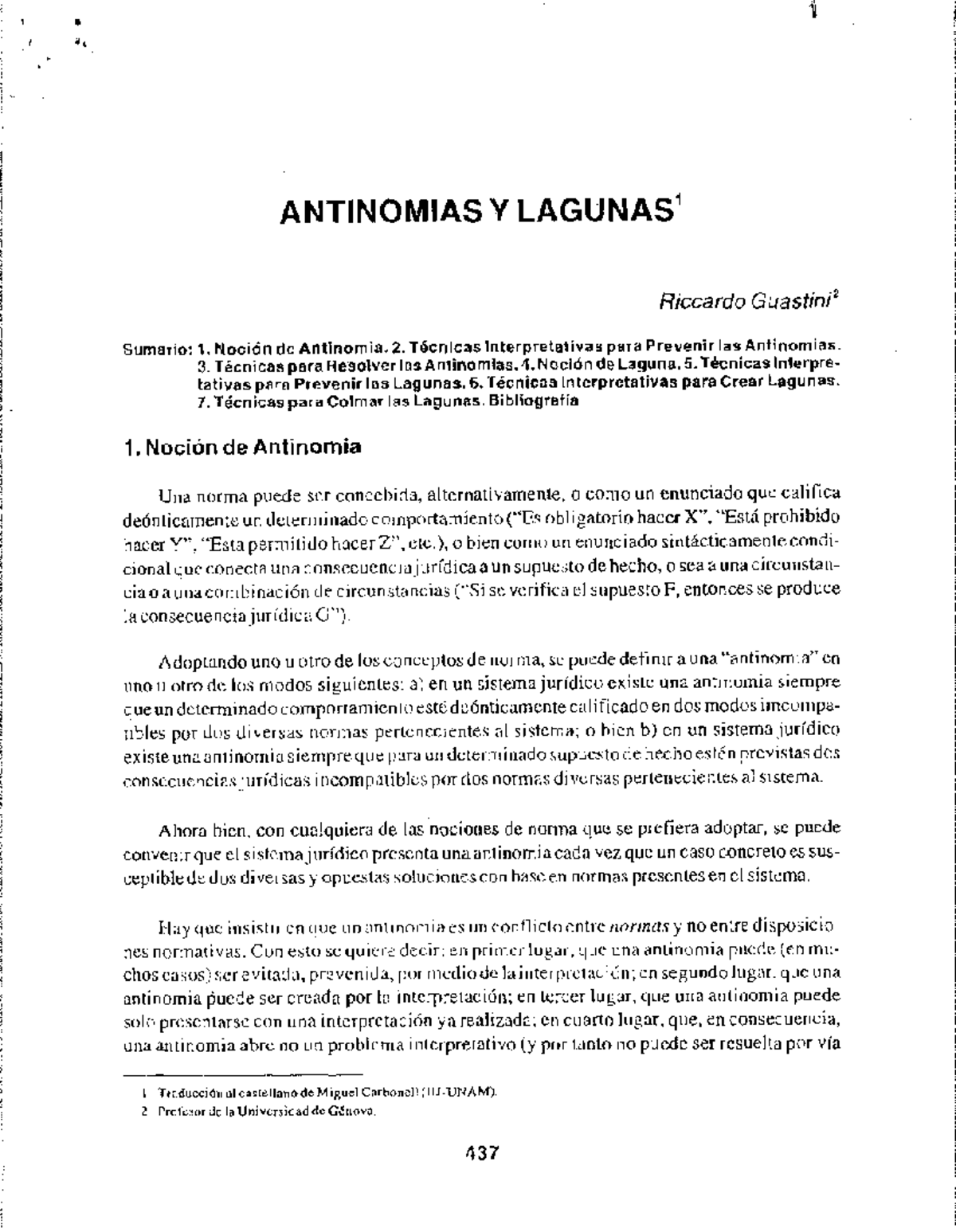 Antinomias Y Lagunas En El Derecho Análisis De Técnicas
