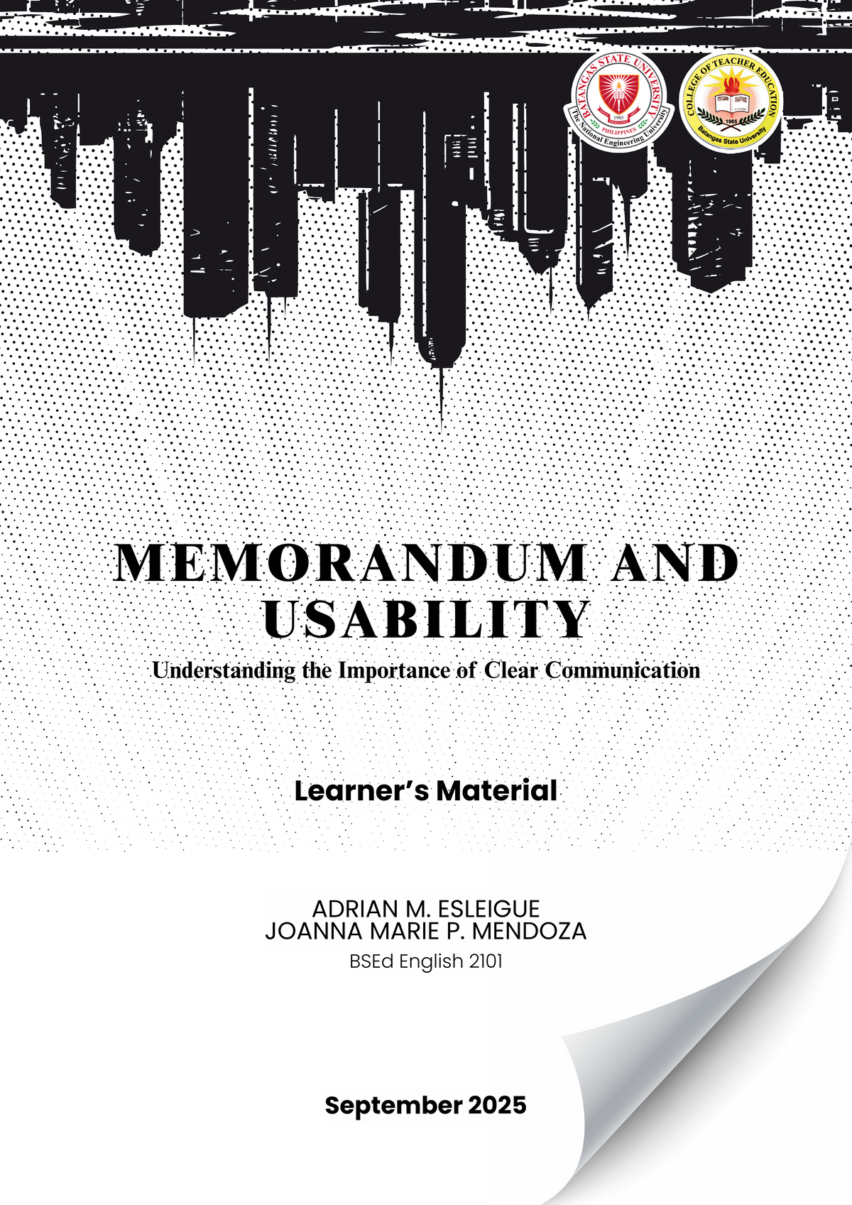 Module EEd212: Final Memo Writing and Usability Insights - Studocu