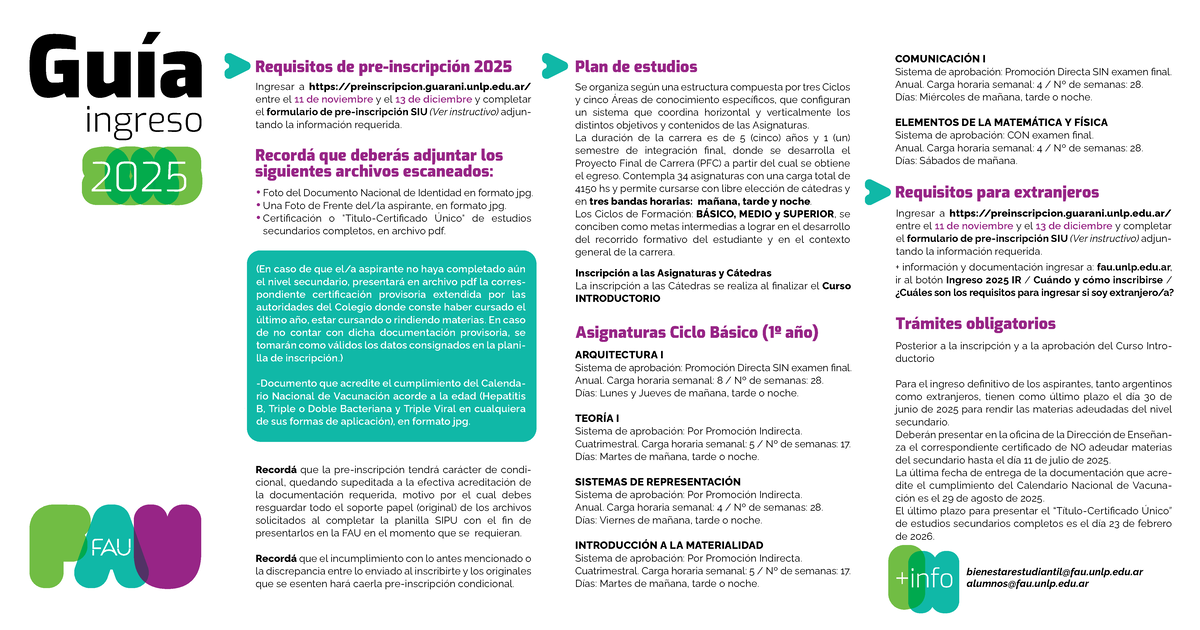 Guia-2025 - guia del 2025 - ingreso Recordá que deberás adjuntar los ...