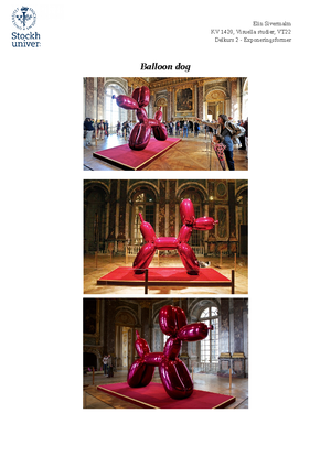 Delkurs 2, exponeringsformer - Delkurs 2: Exponeringsformer Lisa ...