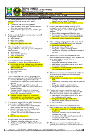 1. Lease Accounting - Lessee - BASIC PRINCIPLES - LEASE ACCOUNTING 1 ...