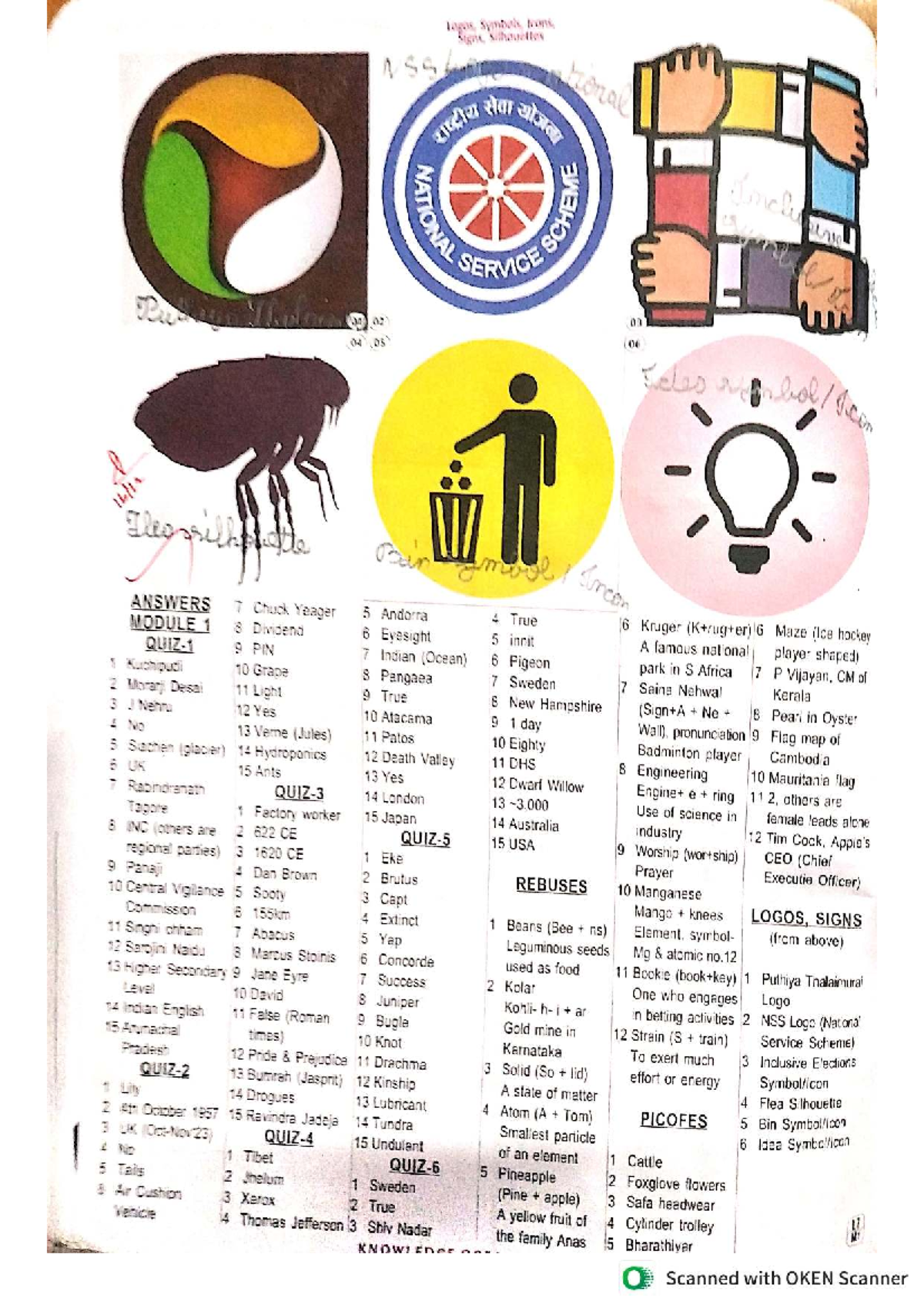 NSS Logo Quiz Answers and Symbols Analysis - Studocu