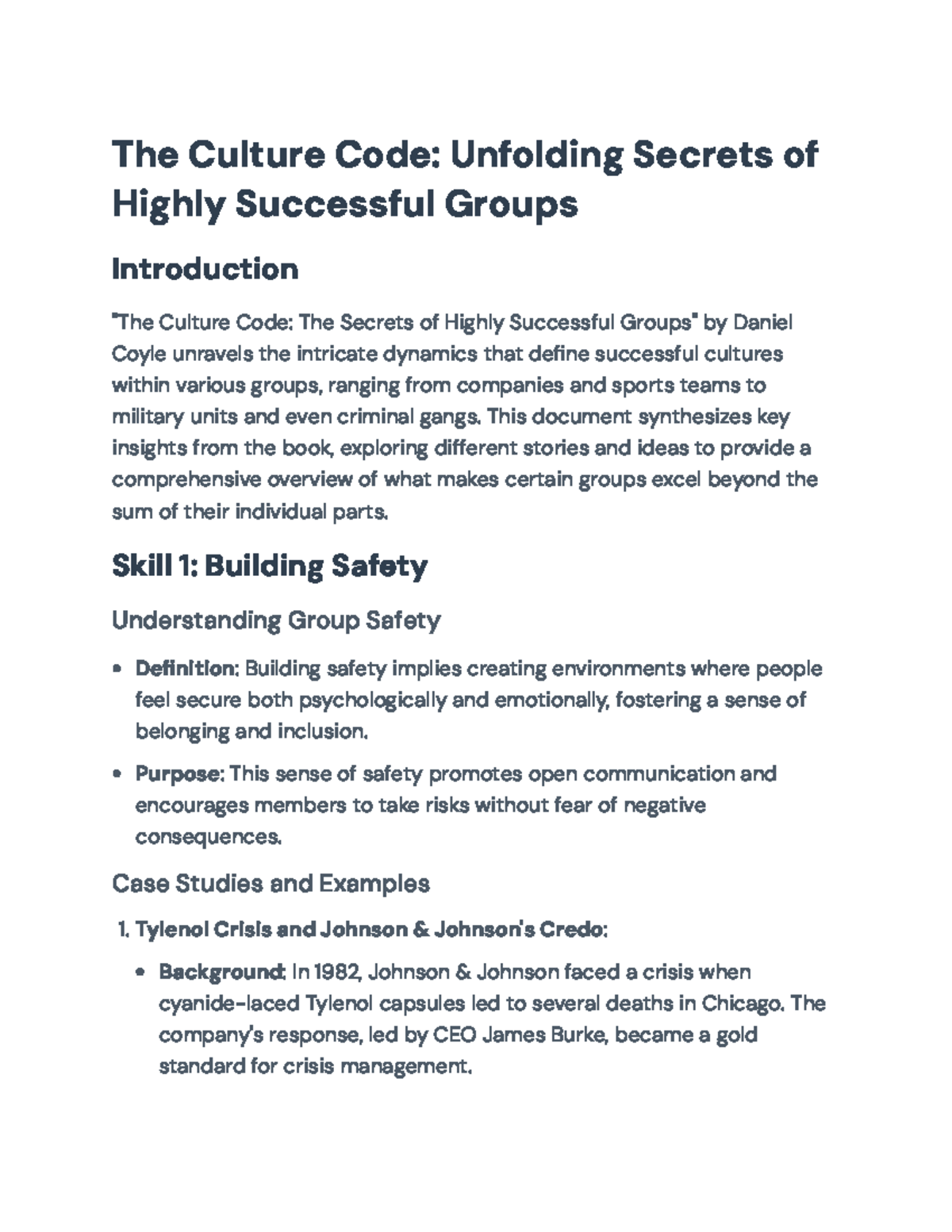 The Culture Code: Key Insights on Building Successful Groups - The ...