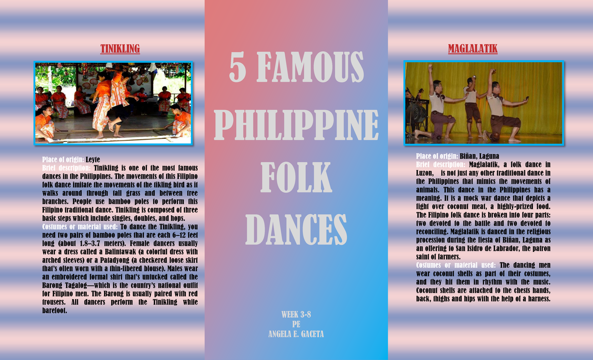 Philippine Folk Dances: Tinikling, Maglalatik, and More (PE 101) - Studocu