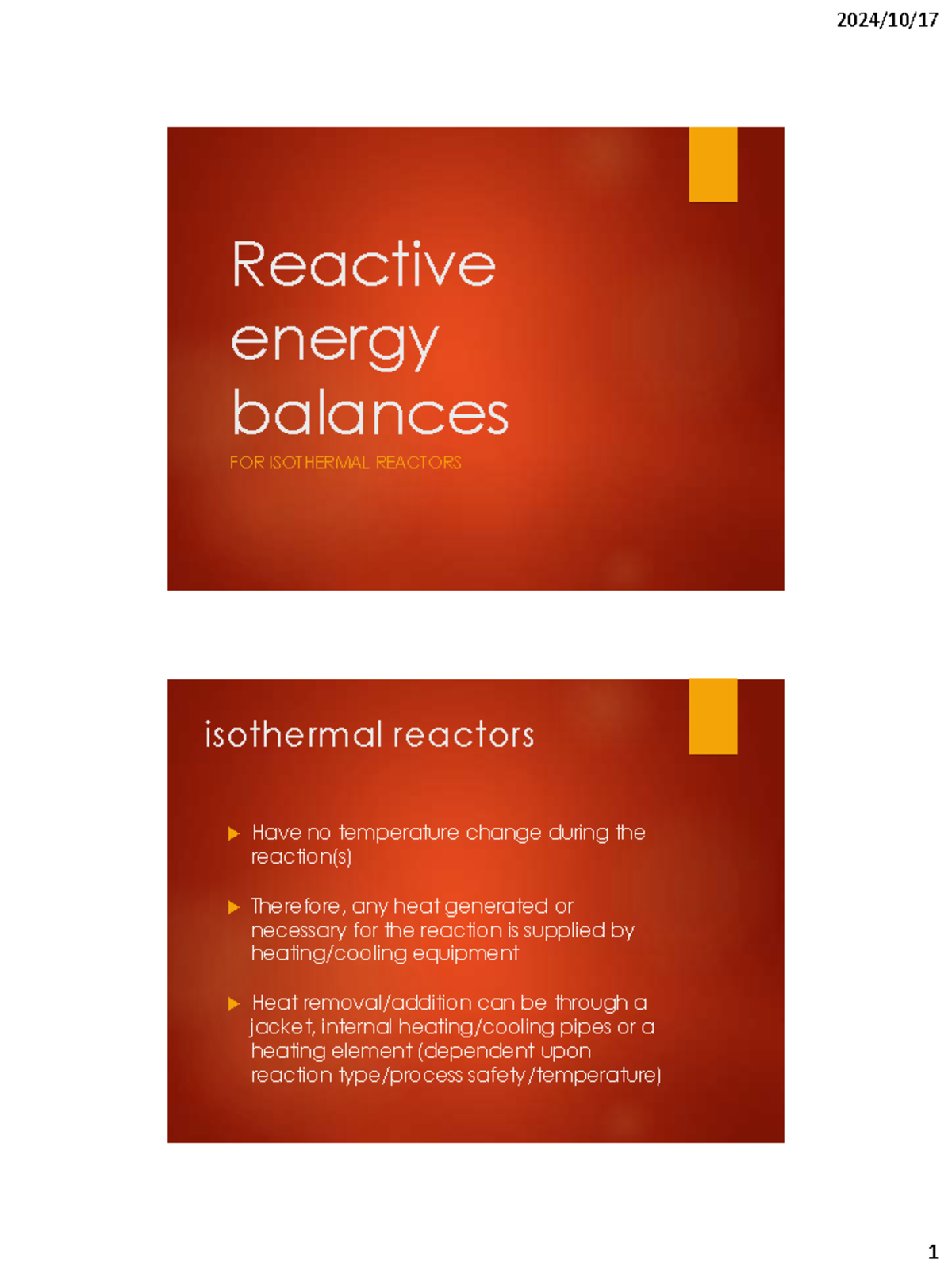 Isothermal Reactor Energy Balances: A Comprehensive Overview - Studocu
