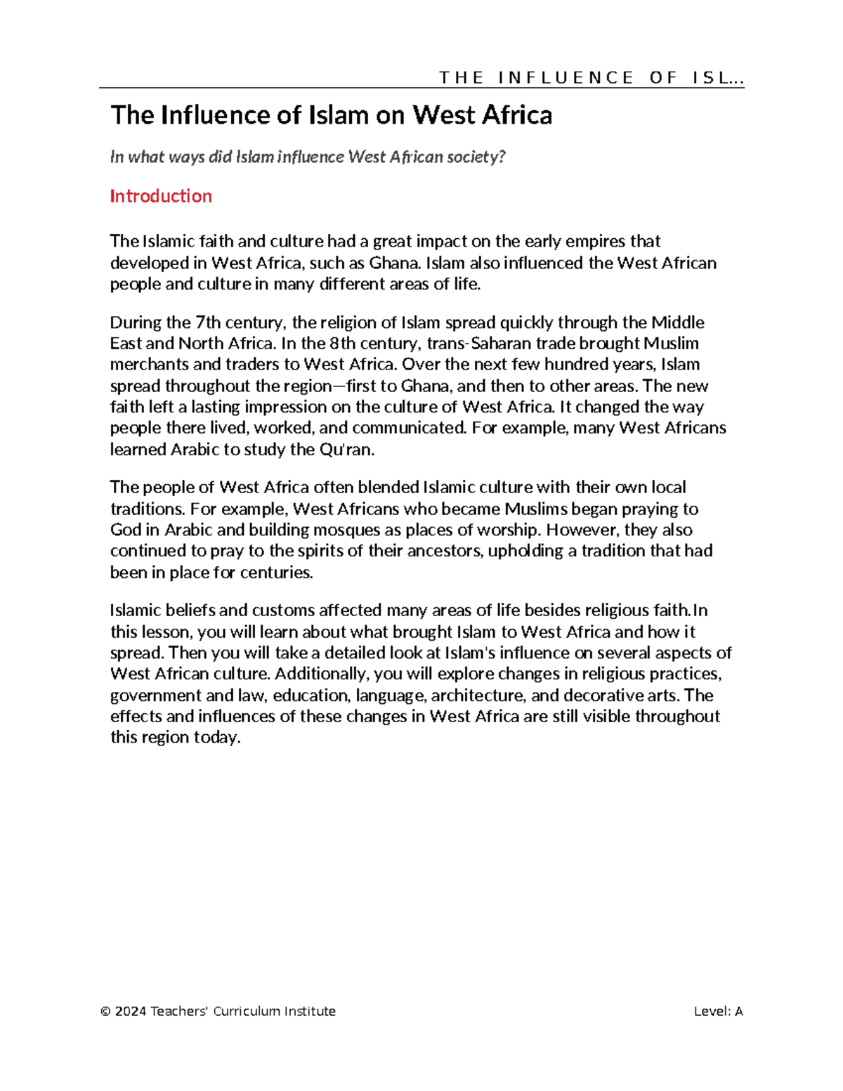 Analyzing Islam's Influence on Medieval Mali: Insights from Ibn Battuta ...