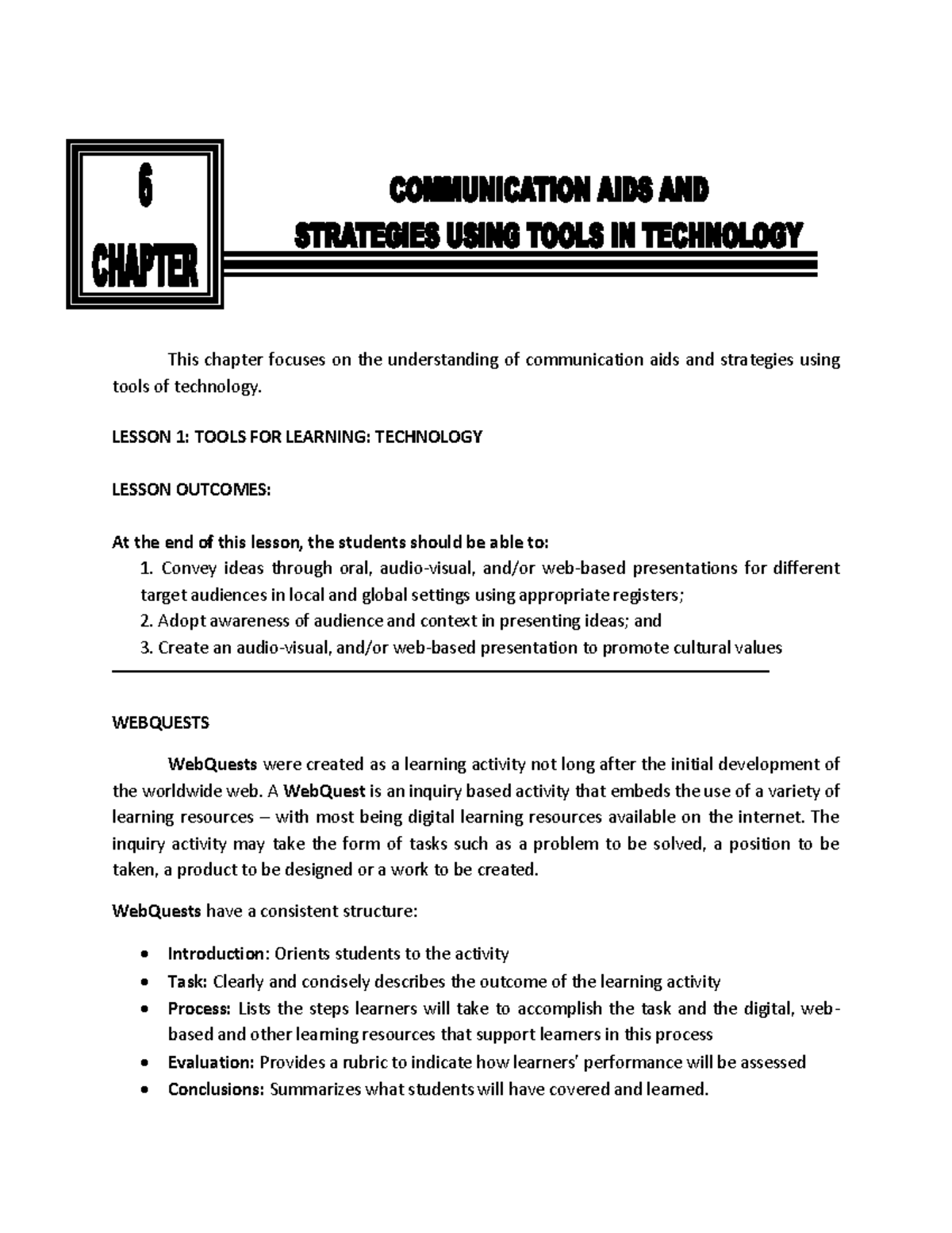 PC Chapter 6 - Purposive Communication: Tools & Strategies for Learning ...