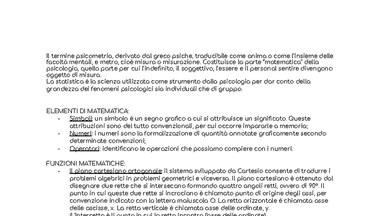 Psicometria 4 - appunti - Il termine psicometria, derivato dal greco ...