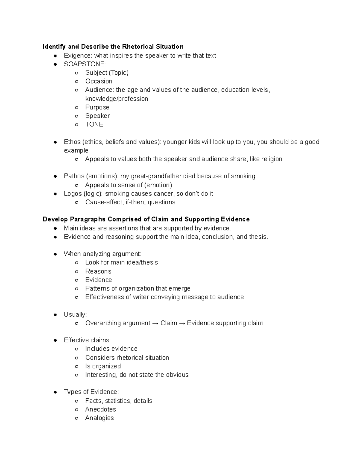 AP English Language: Analyzing Rhetorical Situations and Arguments ...