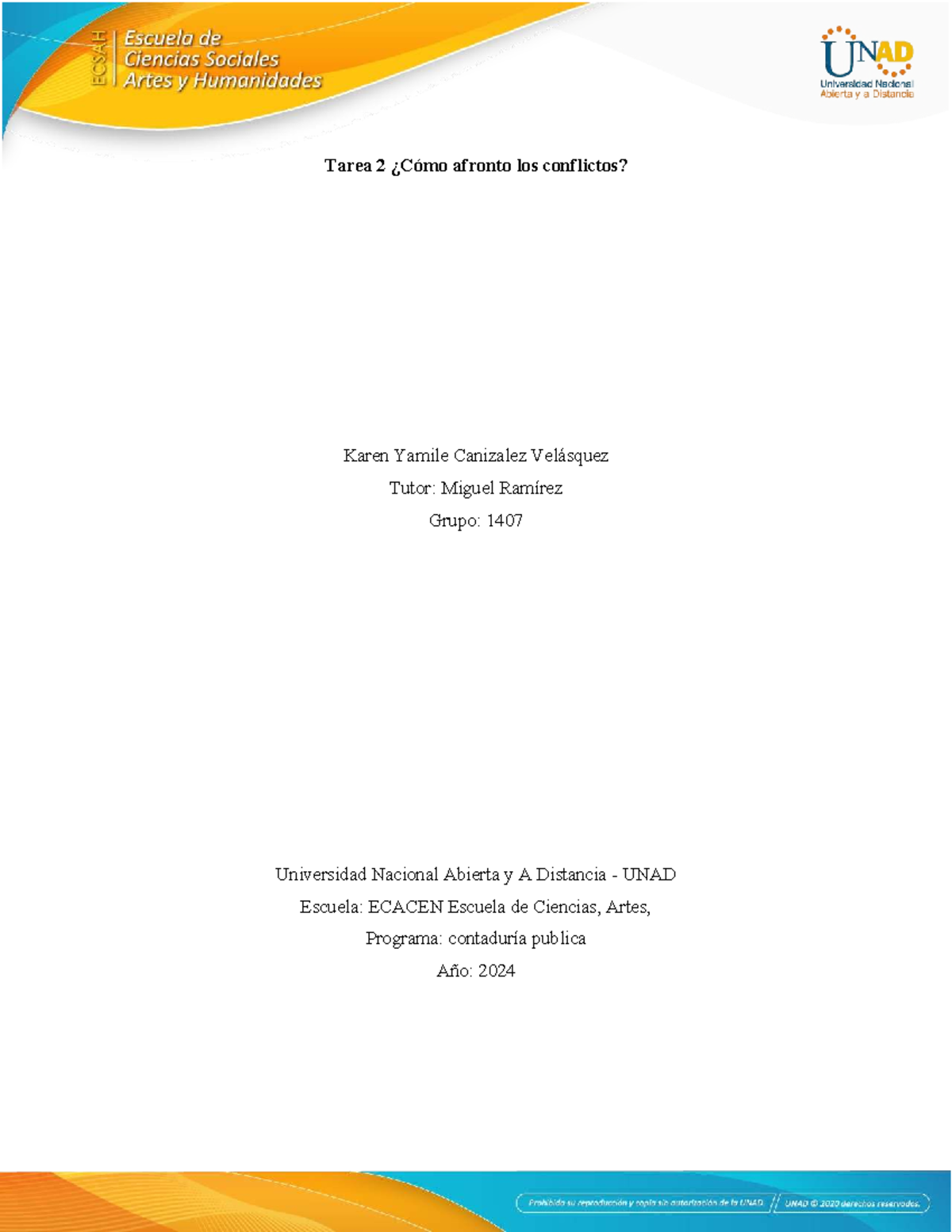 Tarea 2 - Estrategias para Afrontar Conflictos en la Vida Diaria - Studocu