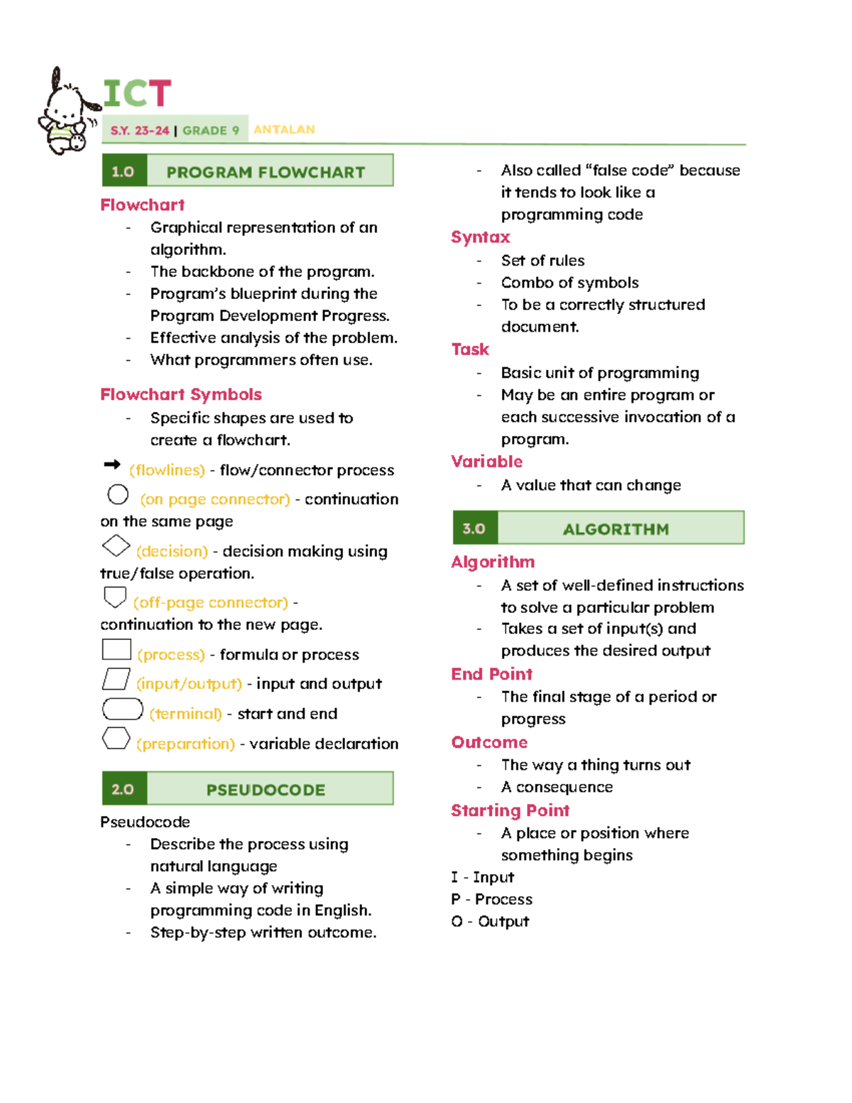 ICT Reviewer - Understanding Flowcharts and Their Importance - Studocu