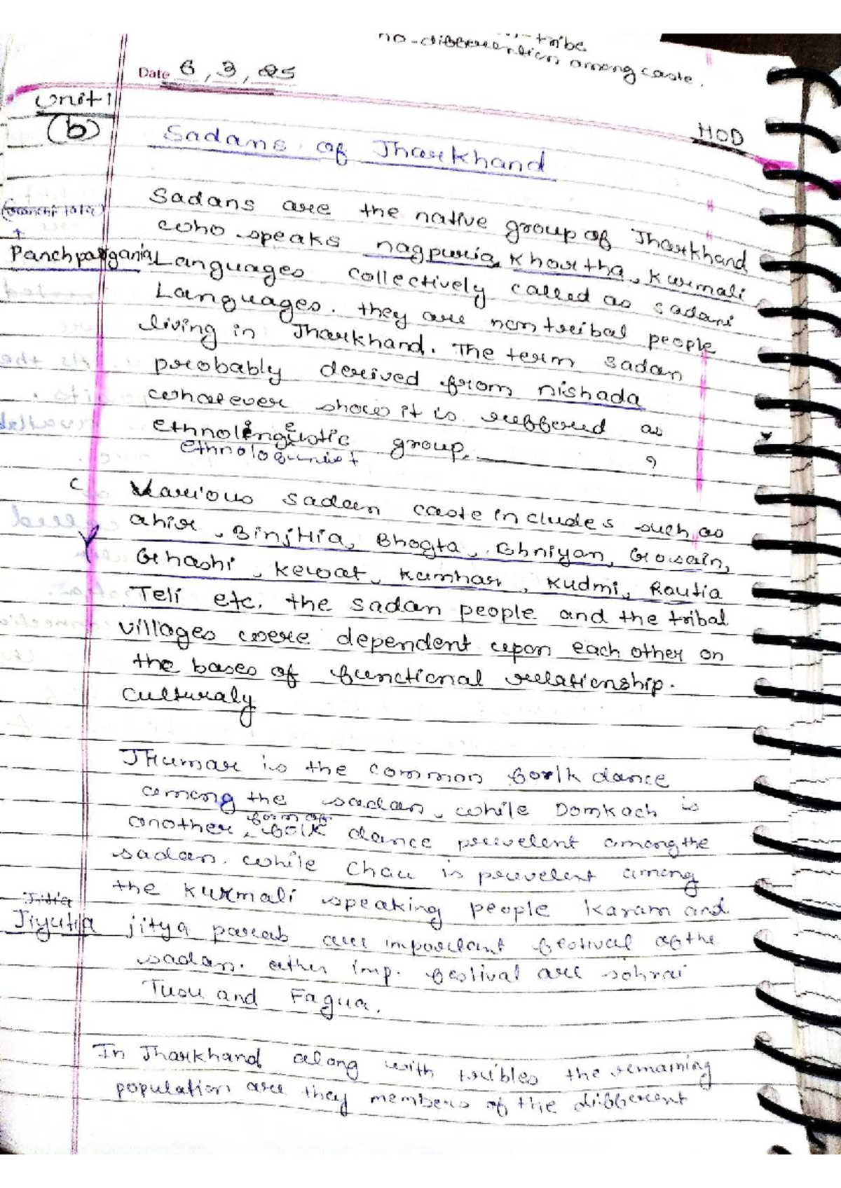 Sadan Culture and Ethnolinguistic Identity in Jharkhand: Unit 1 Study ...