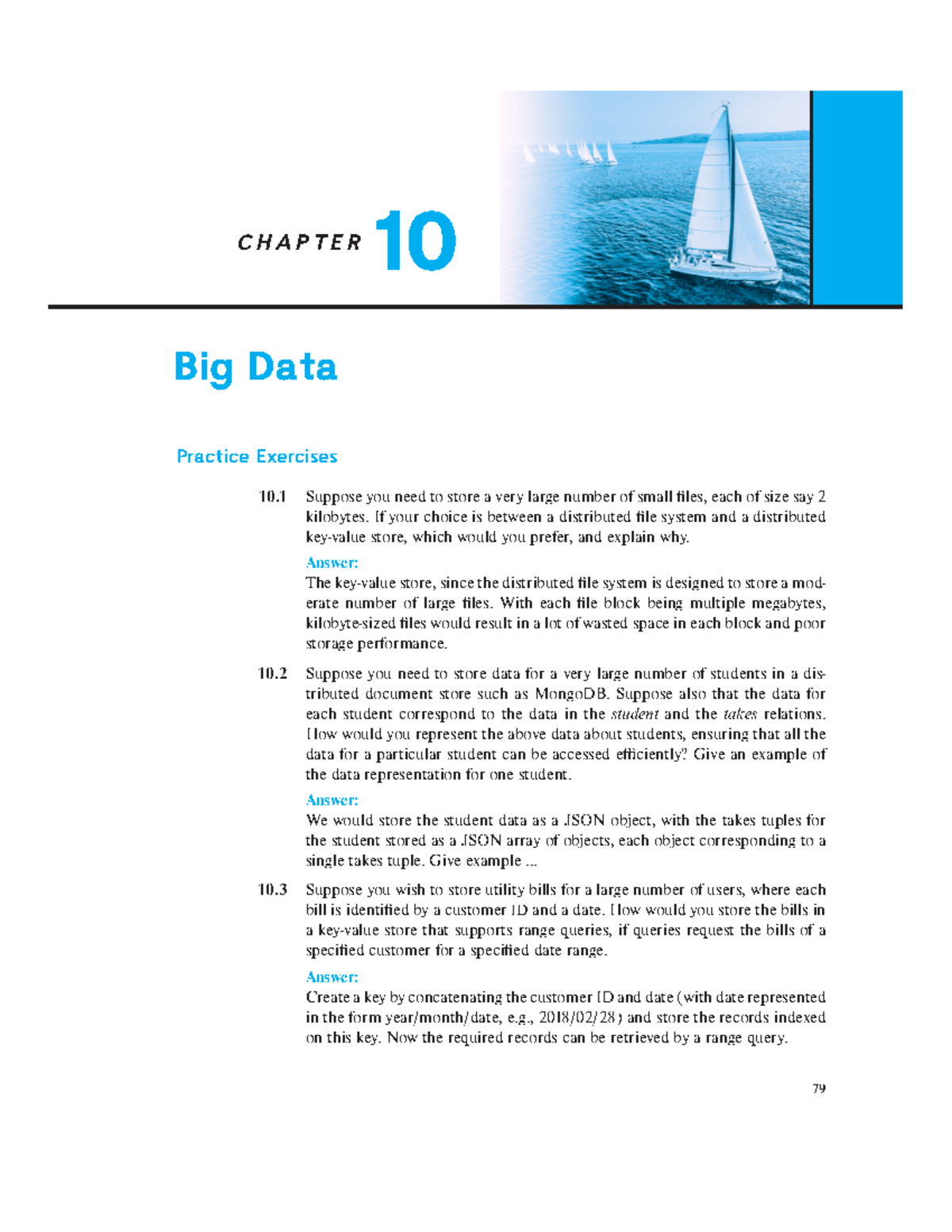 Chapter 10 & 11 Practice Exercises - Big Data & Data Analytics - Studocu