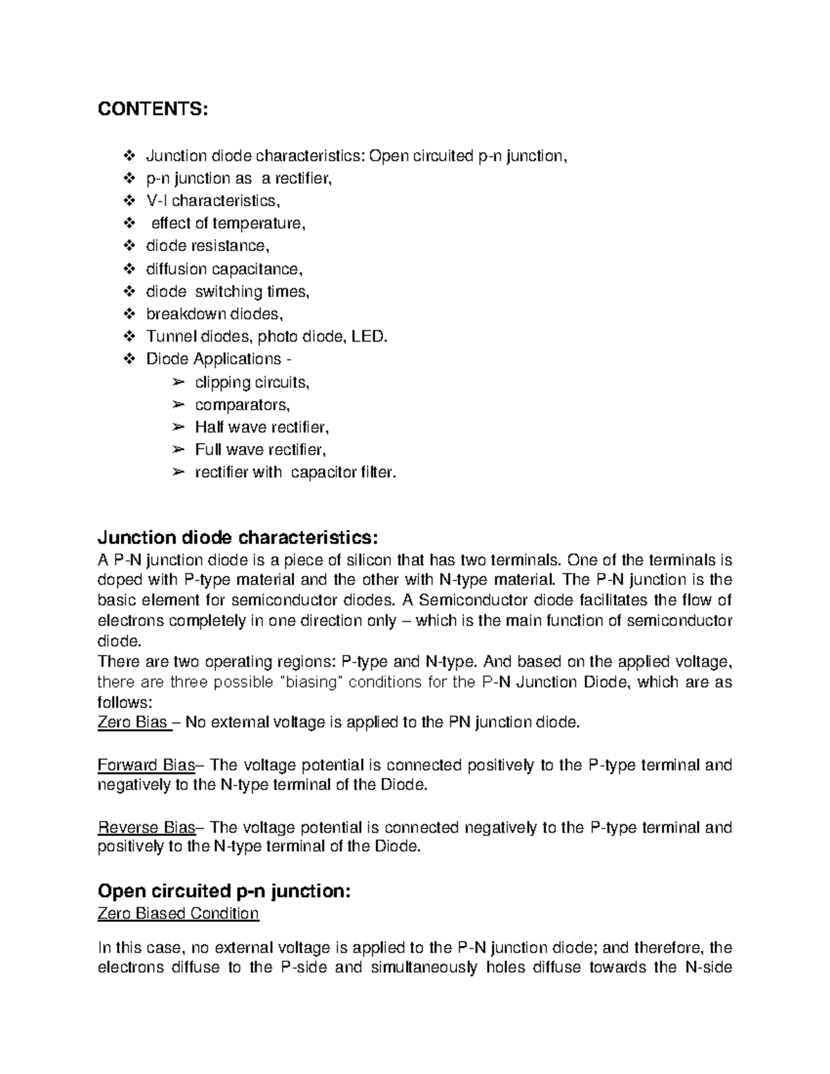 Diode Fundamentals and Applications in ADE 1: Characteristics and ...