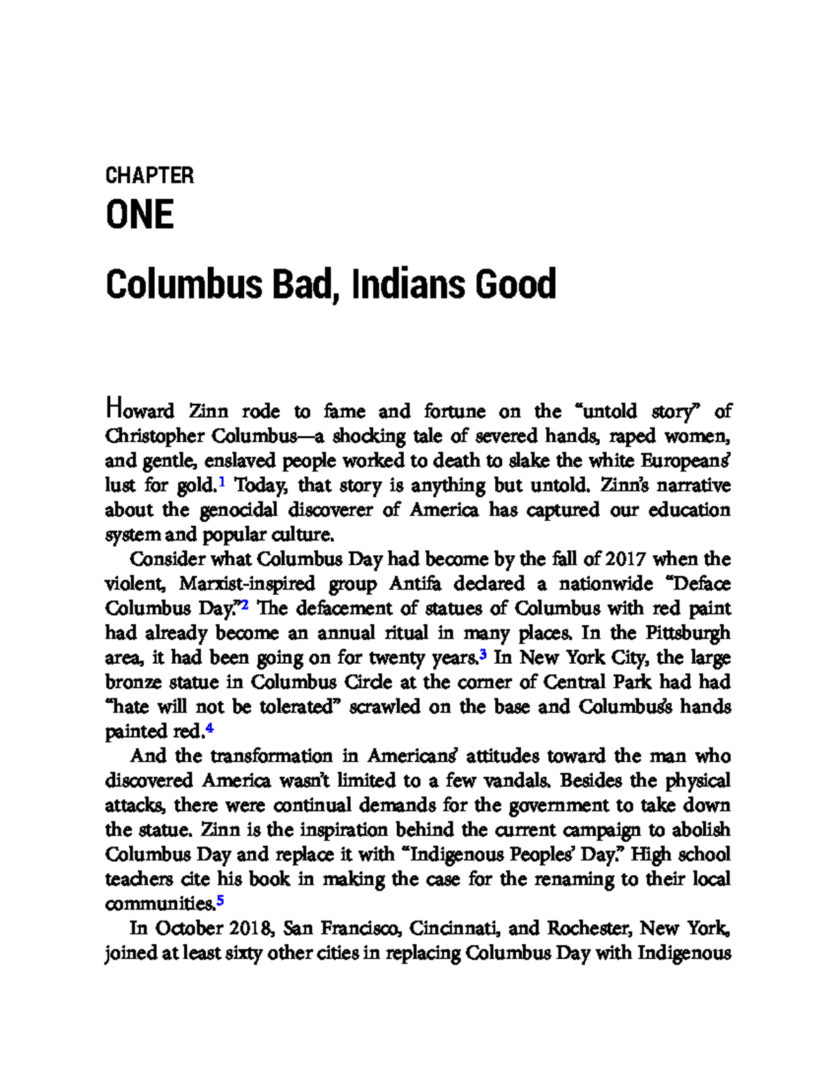 CRITICAL ANALYSIS OF ZINN'S DEPICTION OF COLUMBUS AND INDIGENOUS ...