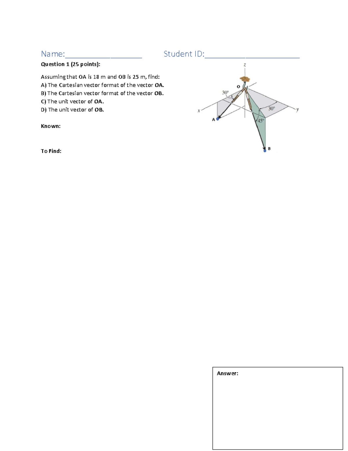 HW6: Vector Analysis Questions and Solutions - Studocu