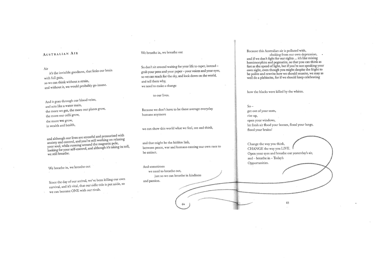 Solli Raphael - Slam Poetry Analysis of "Australian Air" - Studocu