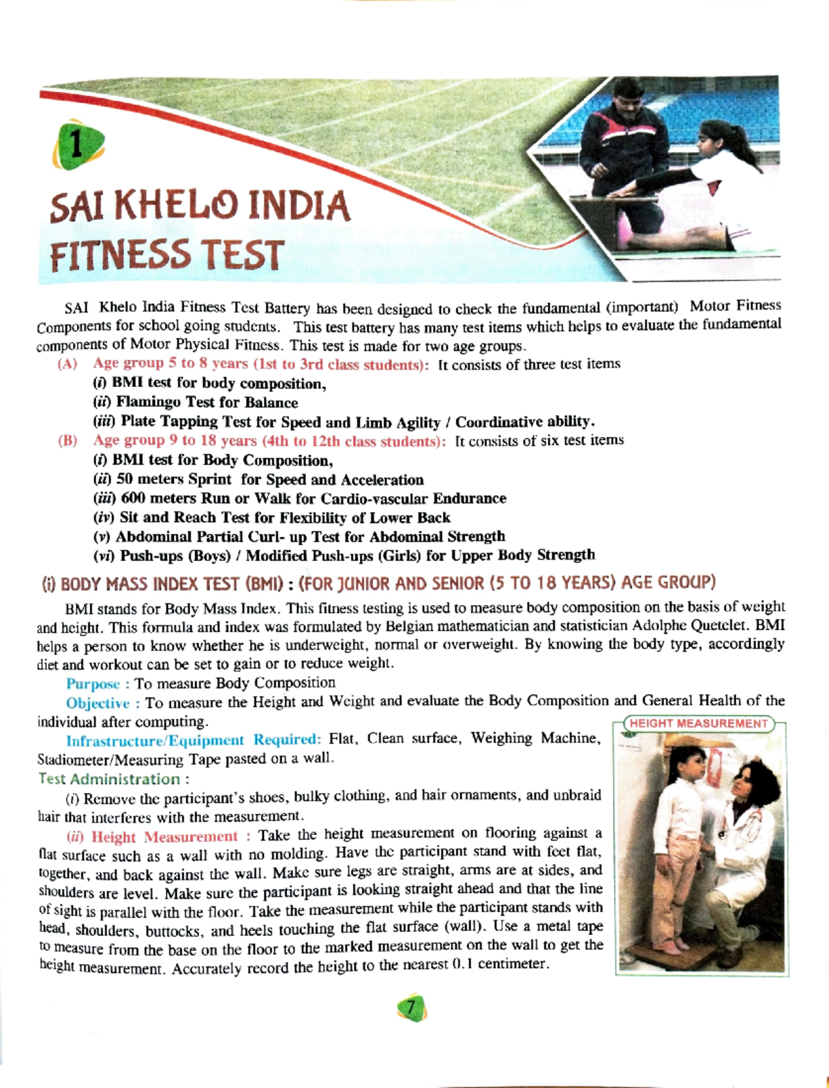 Practical-1: Fitness Testing Methodologies for Physical Education - Studocu