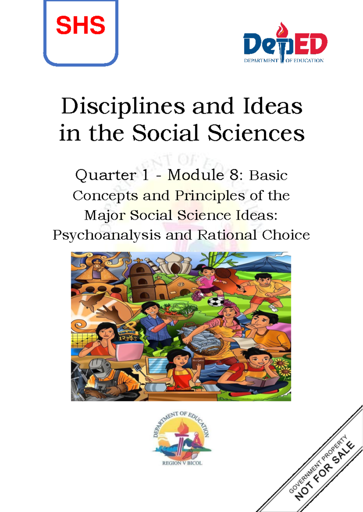 Humss-DISS Module 8 Q1 Week8 - SHS Disciplines and Ideas in the Social ...