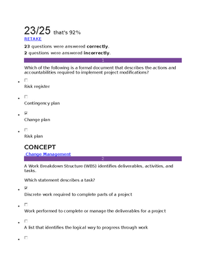 Project Management-Unit 3-Milestone 3 - 25/25 that's 100% This ...