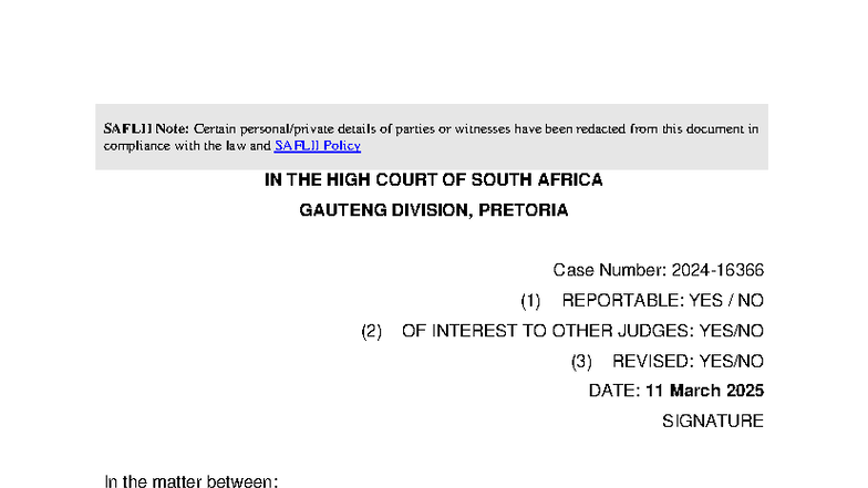 Case Law on Collision: Maditse Martina Motladile v Road Accident Fund ...
