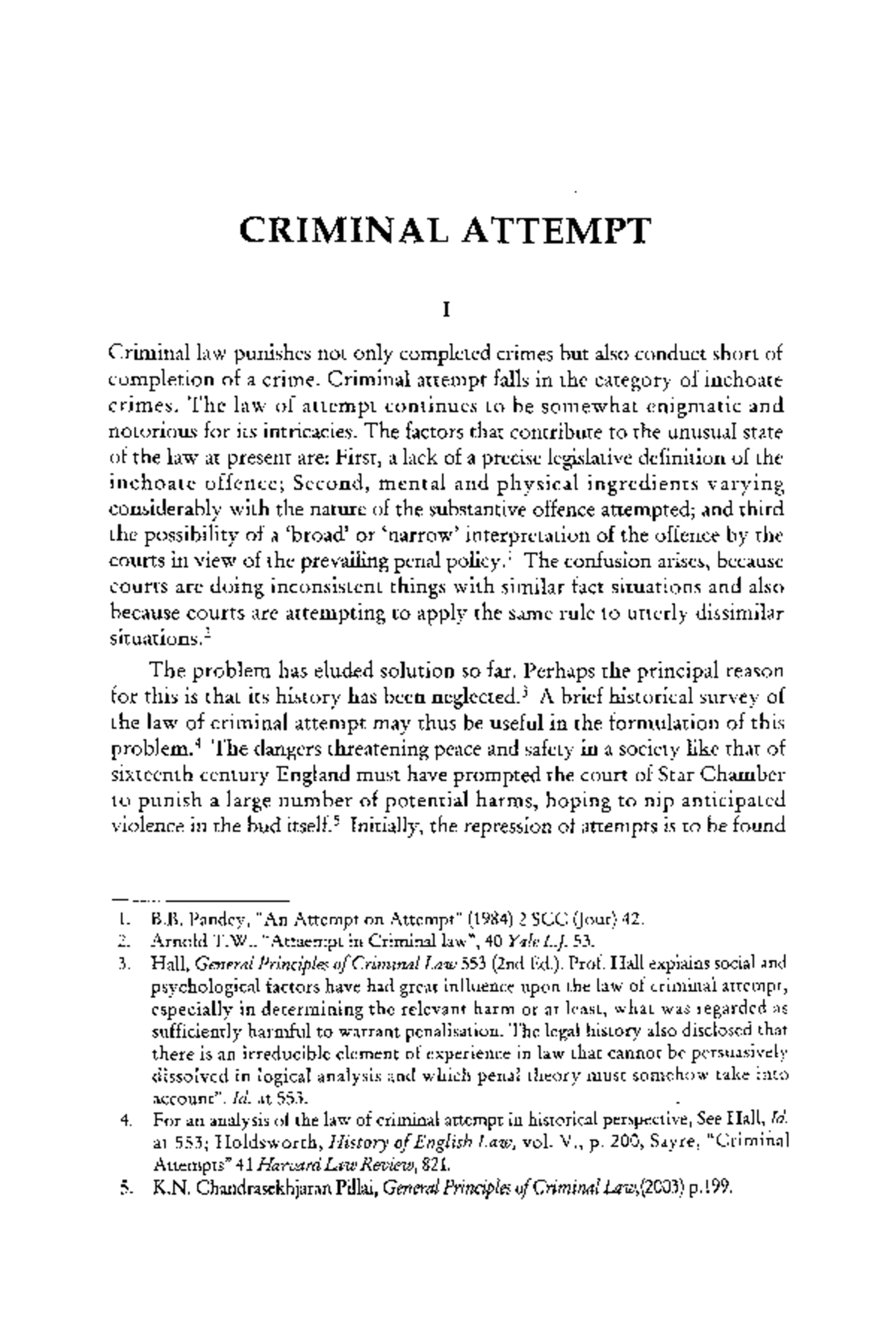 **Understanding Criminal Attempt: An Analysis Under IPC** - Studocu