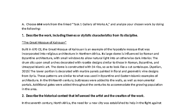 UJM2 - Task 1: Analyzing the Great Mosque of Kairouan & Pyramids of ...