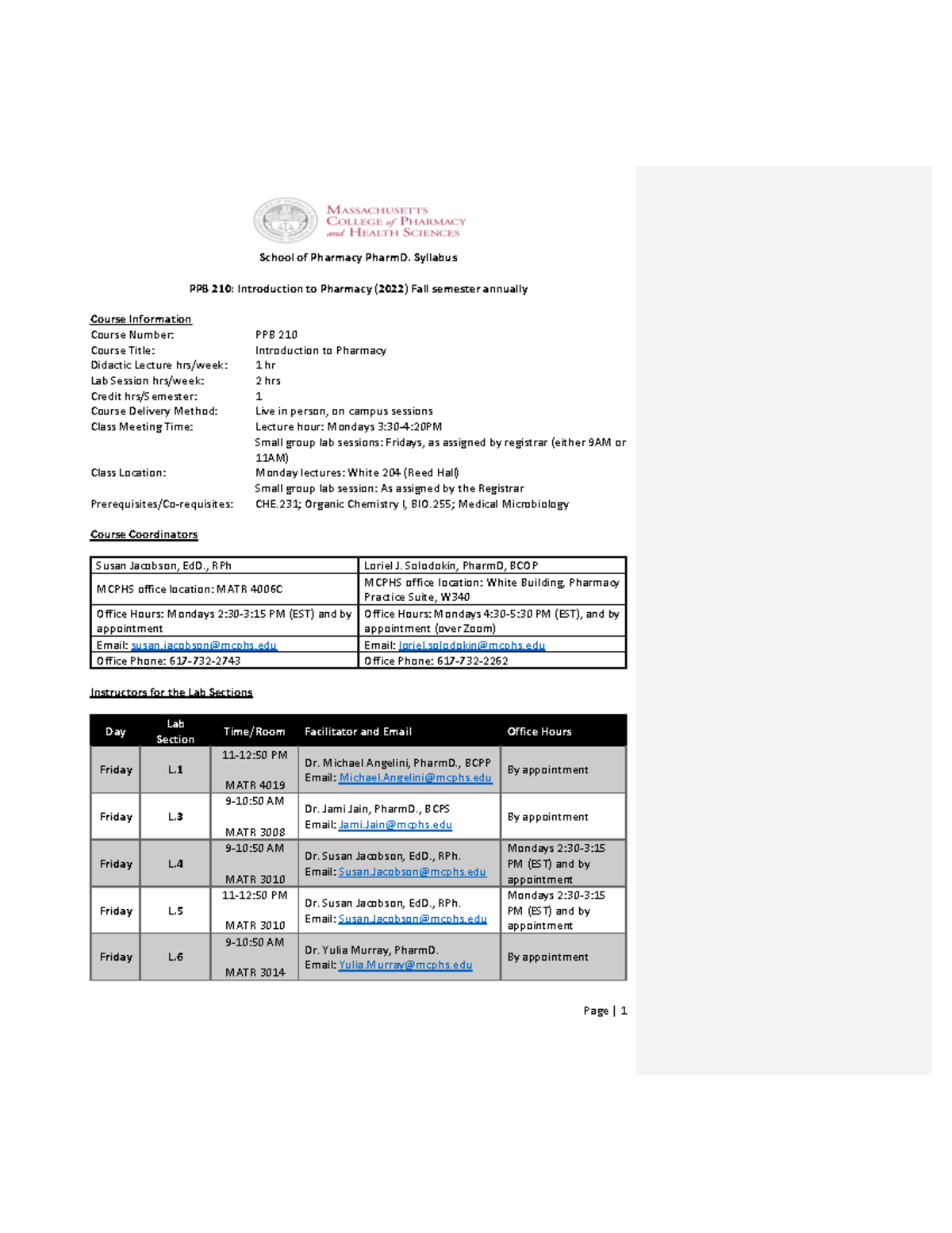 Mcphs Itp Syllabus Fall 2022 V3 Deprecated Api Usage The Svg Back End Is No Longer