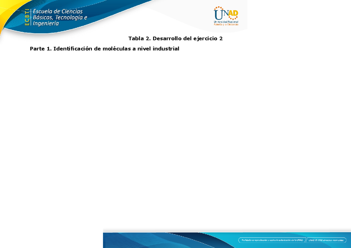 Anexo 2 Tarea 3 G2 Tabla 2,3,4 - Tabla 2. Desarrollo del ejercicio 2 Parte 1. Identificación de ...