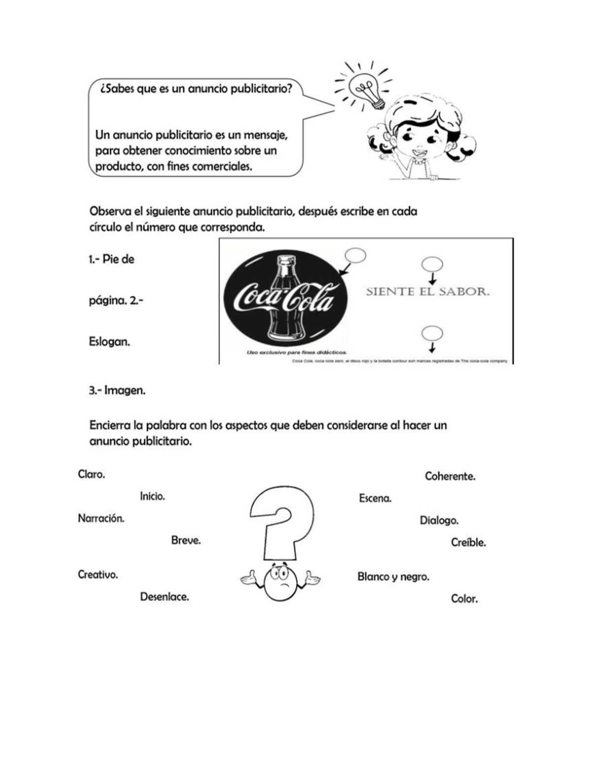 Reforzamiento de Anuncios Publicitarios - Curso de Español - Studocu