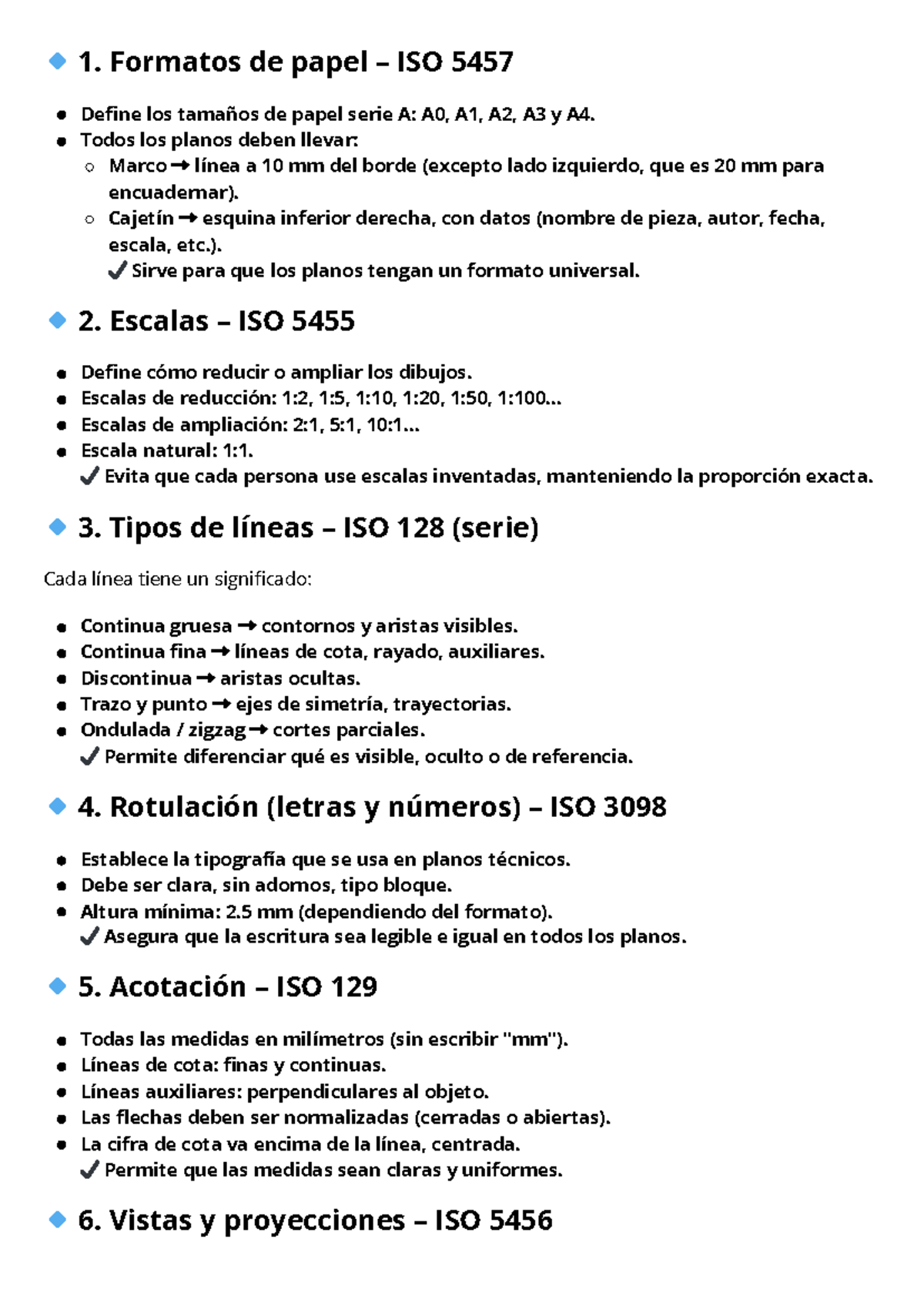 Reglas ISO del Dibujo Técnico: Normas y Formatos Esenciales - Studocu