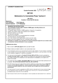 MIP1502 - Unisa - Mathematics for Intermediate Phase 2 - Studocu