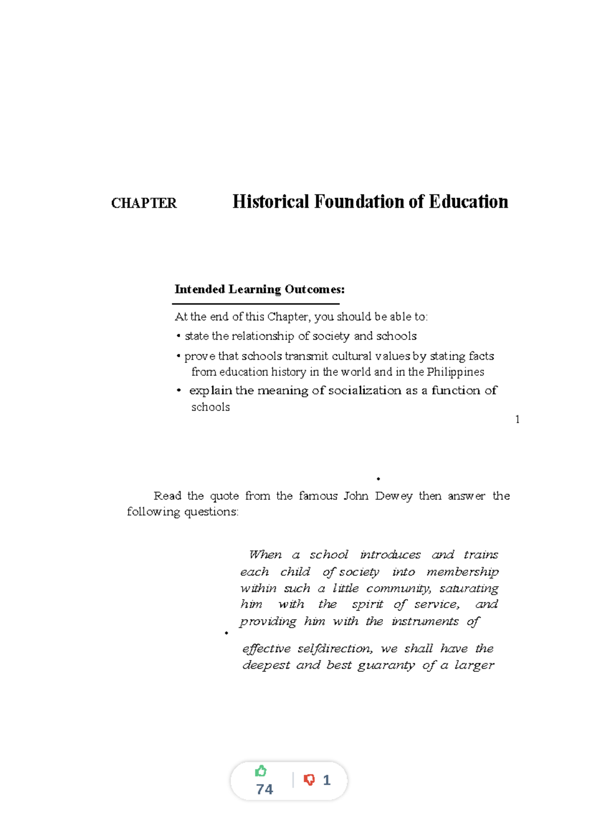 Historical Foundations of Education: Chapter 2 Insights and Outcomes ...