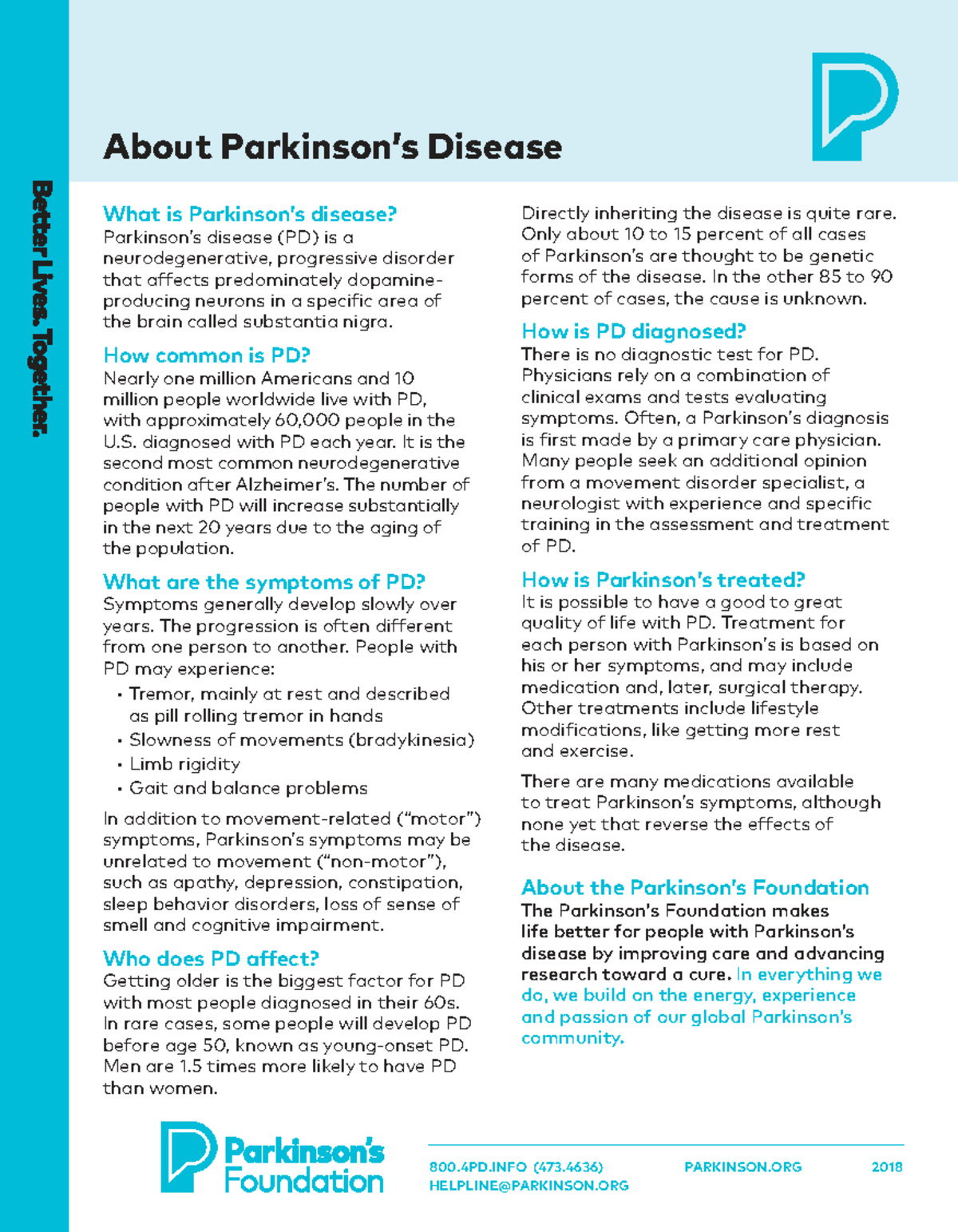 Understanding Parkinson's Disease (PD): Symptoms, Diagnosis, and ...