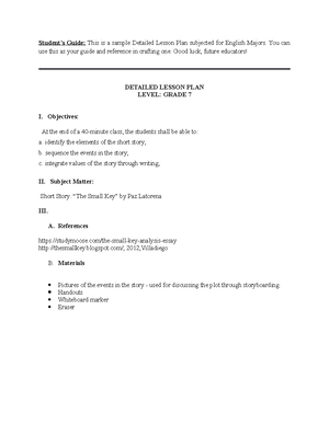 Sample Examination for LET - Student’s Guide: This is a sample exam for ...