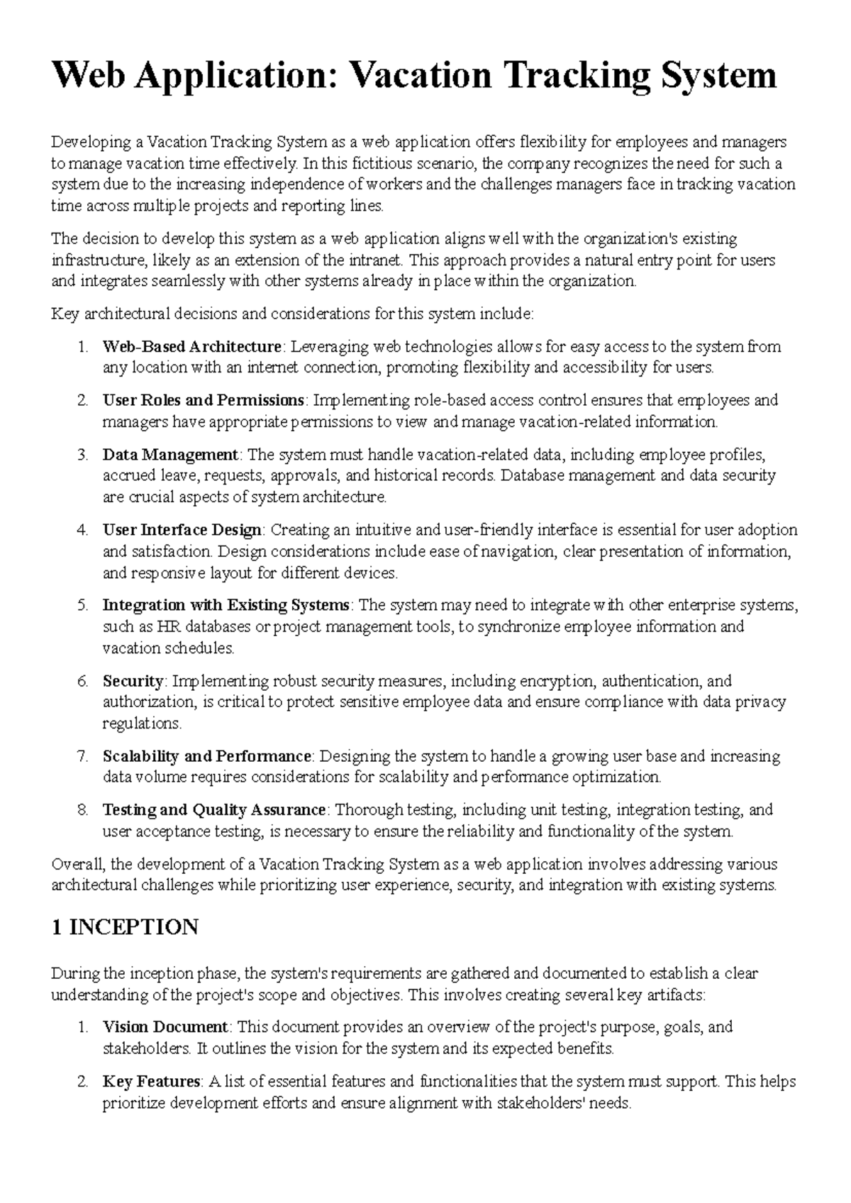 OOAD Unit-4 Case Study: Developing a Vacation Tracking Web App - Studocu