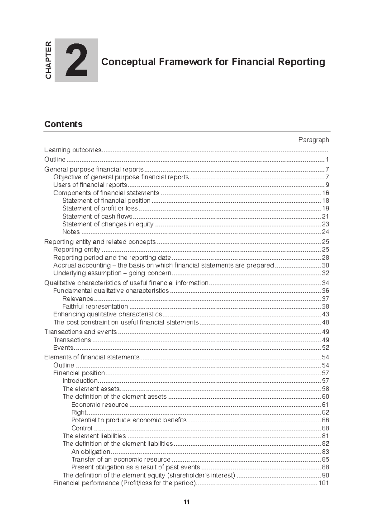CHAPTER 2: Conceptual Framework for Financial Reporting (Fundamentals ...