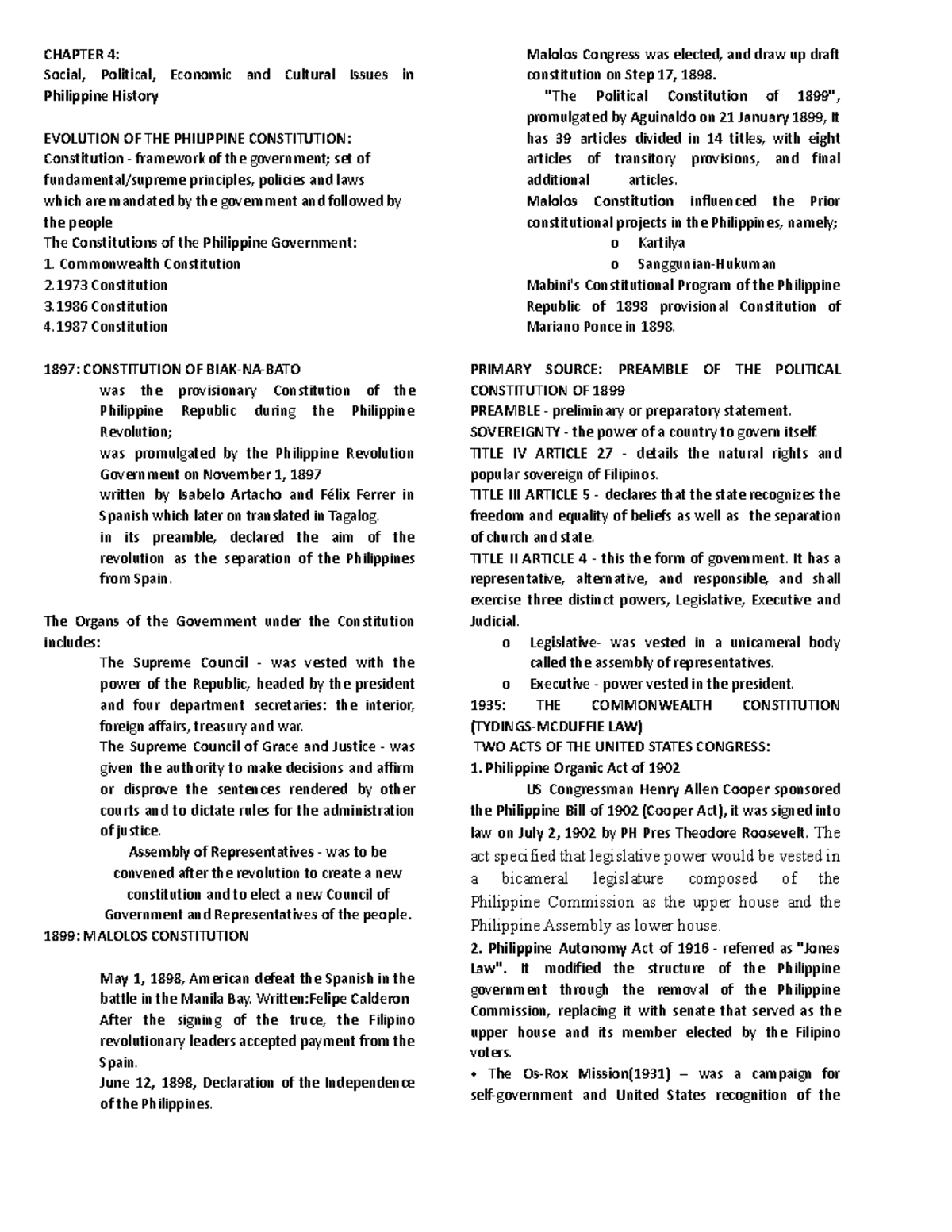 Readings IN PHIL History- Chapter 4 Part 1 - Reading in Philippine ...
